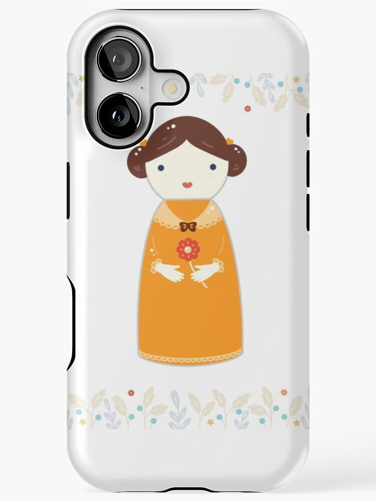 Peg Doll Folk Art Style For iPhone 11-17 Pro Max Phone Tough Case ...