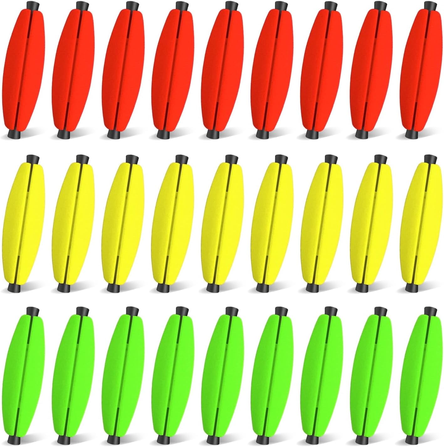 Peg Floats Slotted丨Fishing Floats for Catfish丨Fishing Cigar Foam Bobber ...