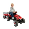 Peg Perego Case IH Lil' Tractor and Trailer 6-Volt Battery-Powered Ride ...