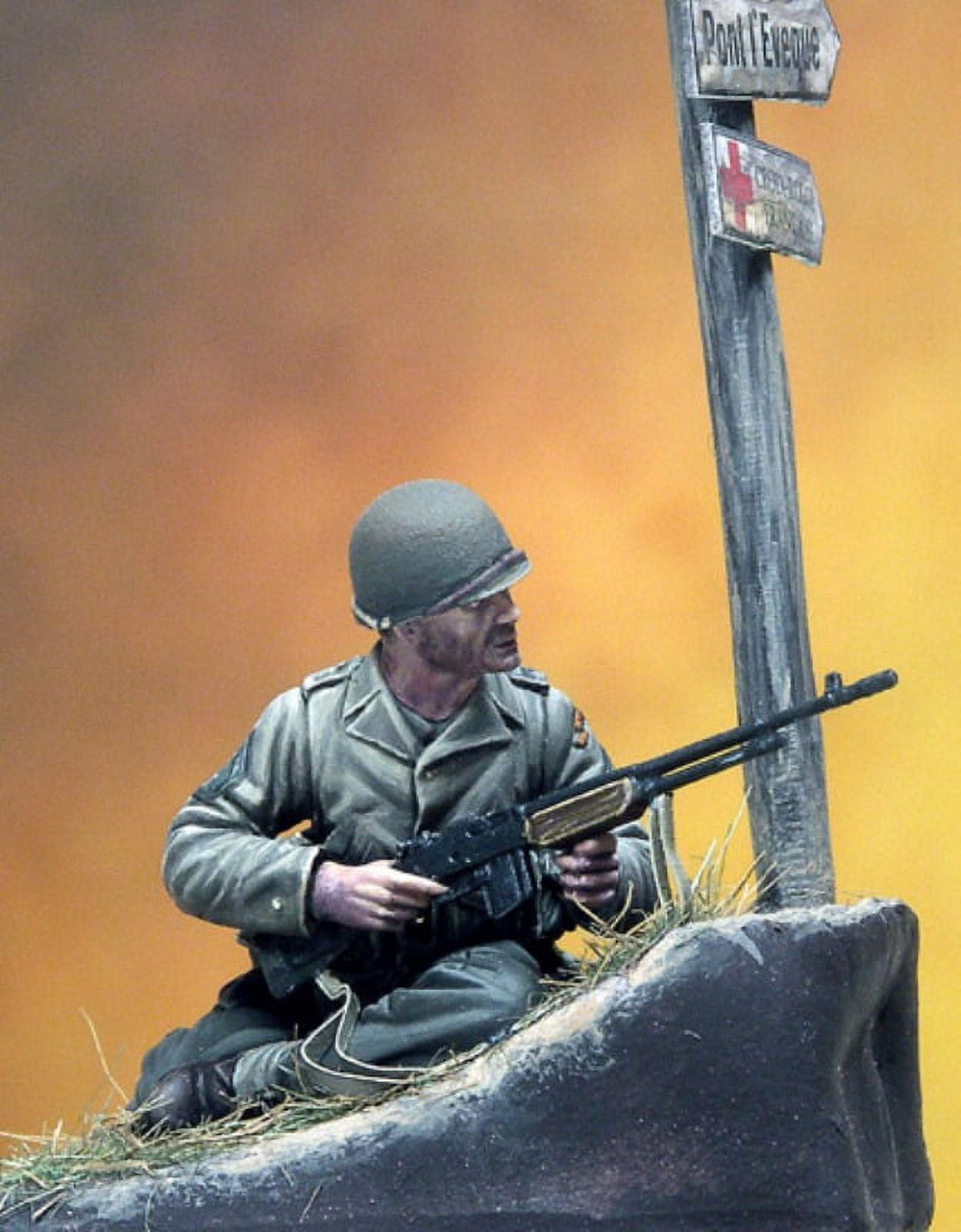 Pegaso Models 1:35 WWII U.S Ranger 1944 Resin Figure Model Kit #PT-037 ...