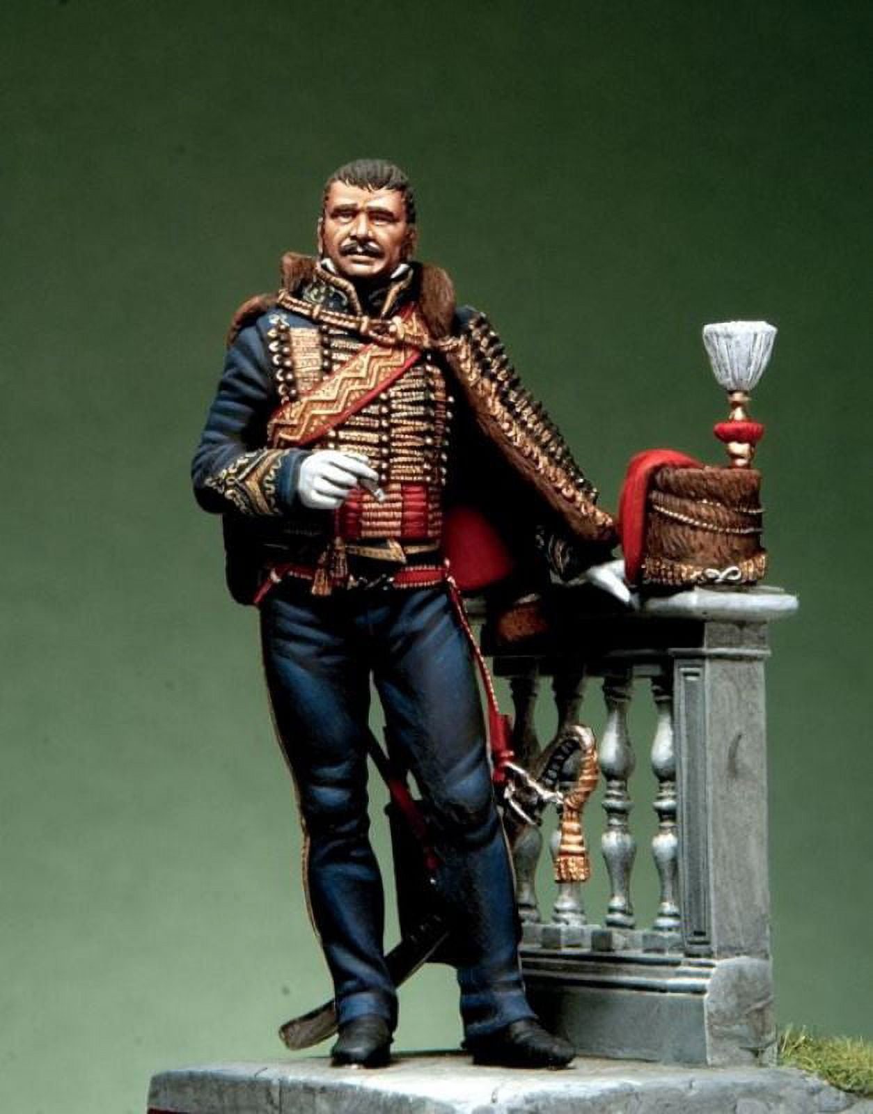 Pegaso Models 54mm 7th Hussars Officer 1815 White Metal Figure Kit #54 ...
