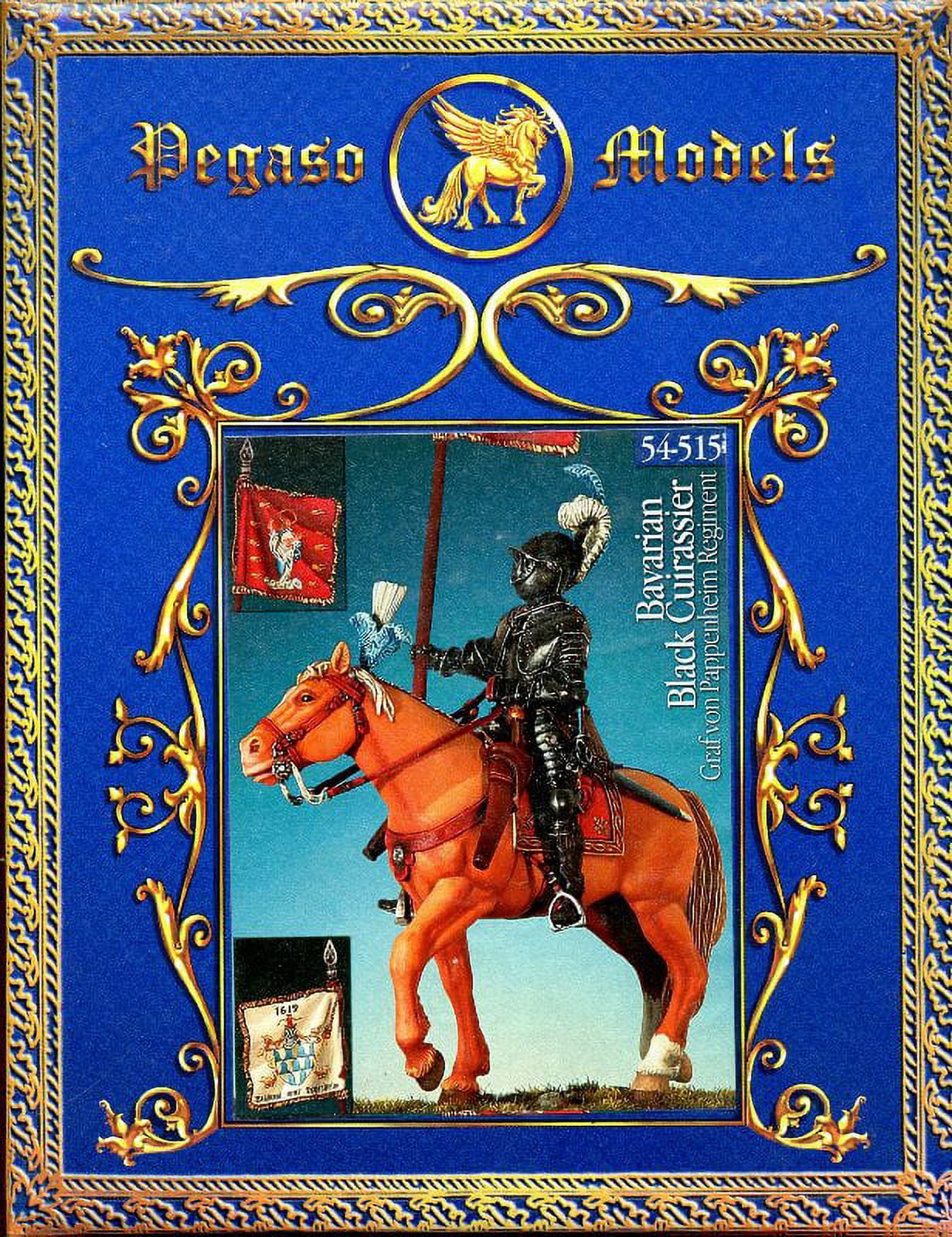 Pegaso Models 54mm Bavarian Black Cuirassier Graf von Pappenheim ...