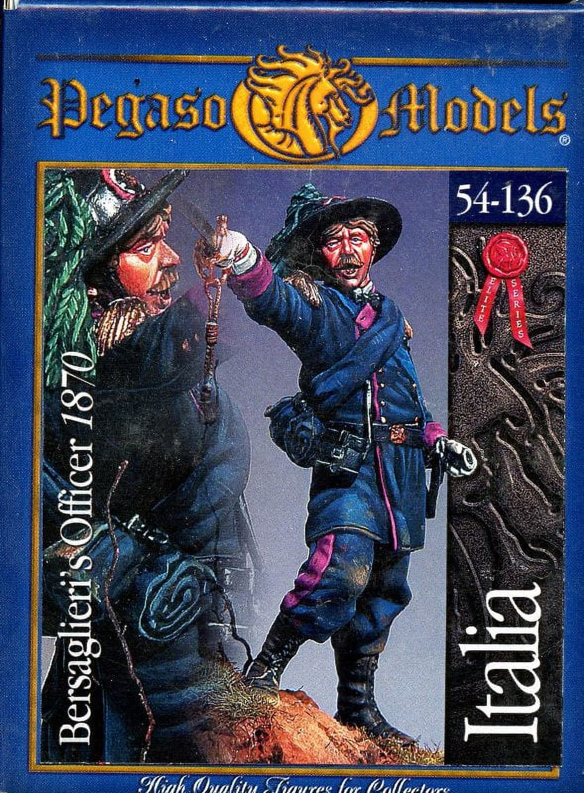 Pegaso Models 54mm Bersaglieri';s Officer 1870 White Metal Figure Kit ...