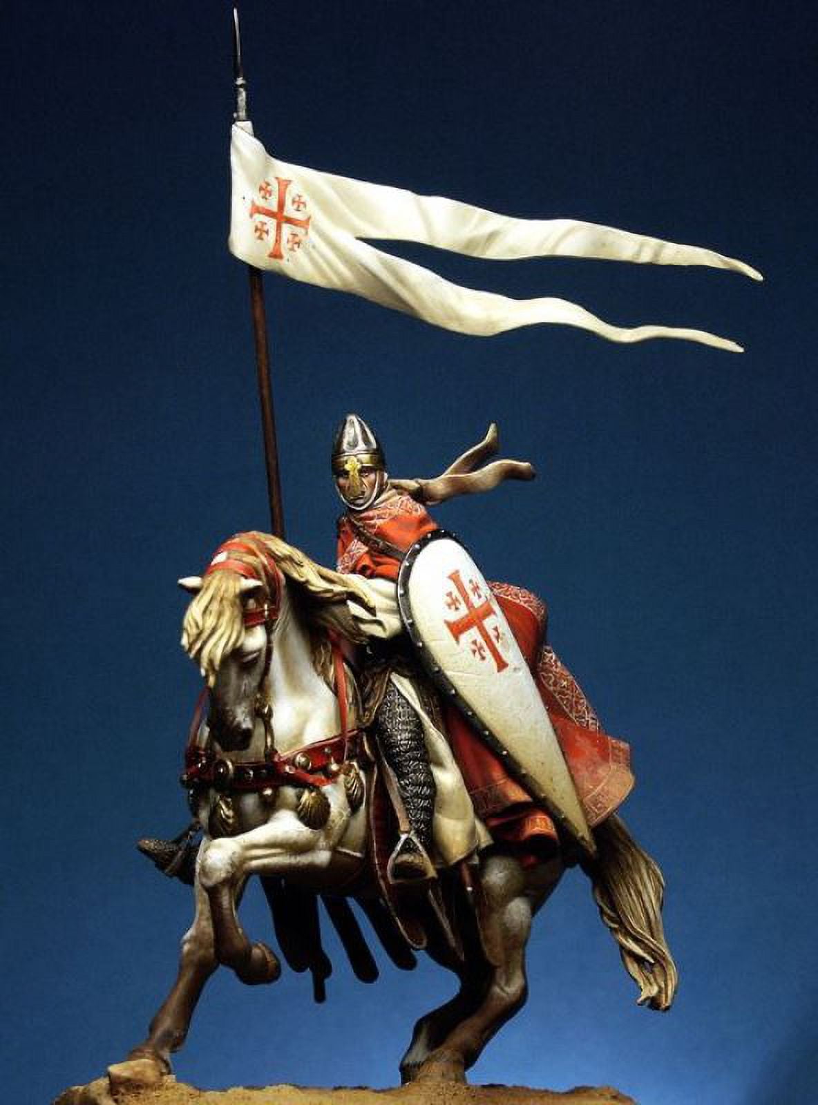Pegaso Models 54mm Knight of the Holy Sepulchre Order White Metal Kit ...