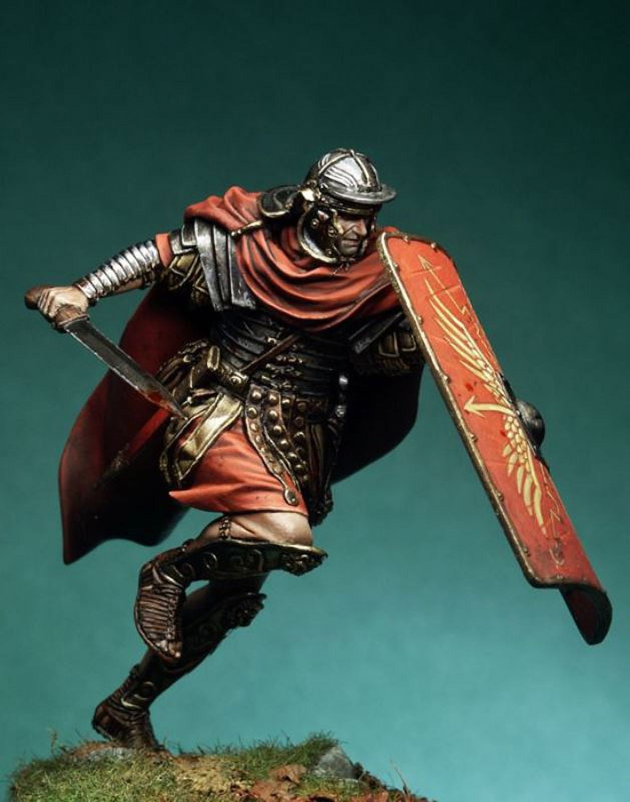 Pegaso Models 75mm Roman Legionary II c A.D White Metal Figure Kit #75 ...