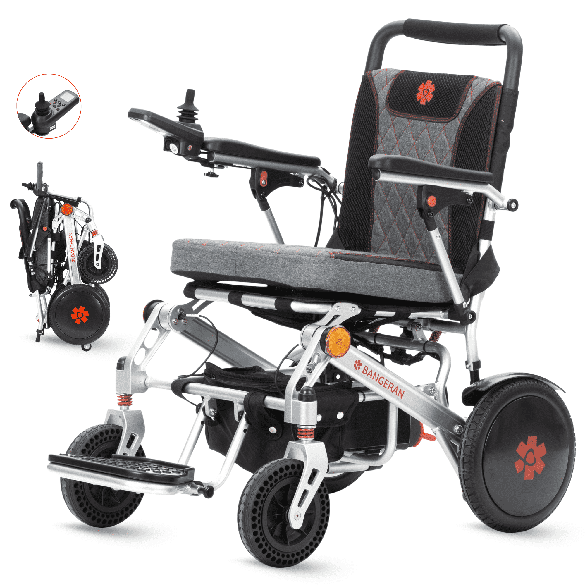 45 lb Lightweight Folding Electric Wheelchair for Teenagers & Kids ...