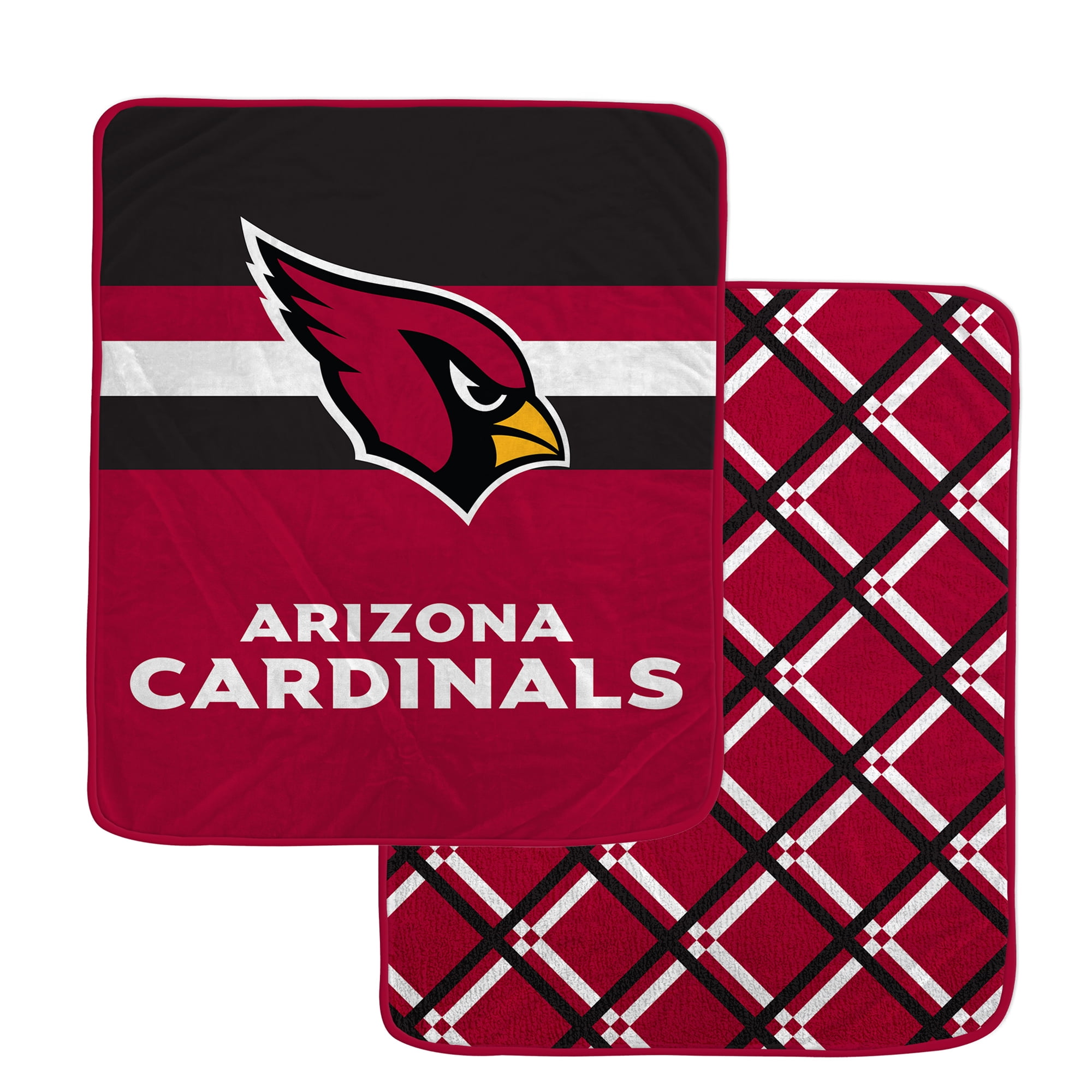 Pegasus Arizona Cardinals 50- x 60- Center Half Stripe Diamond Sherpa ...