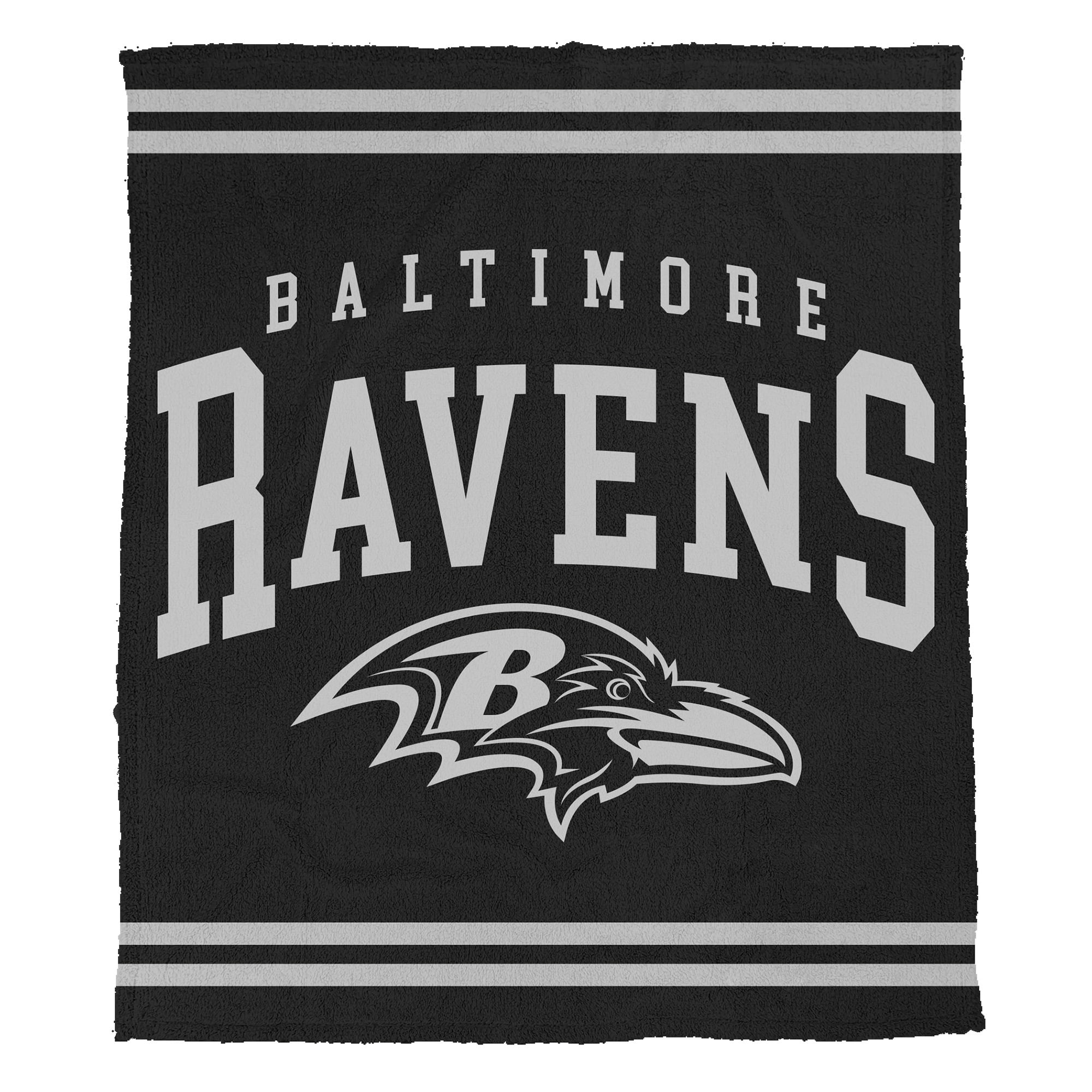 Pegasus Baltimore Ravens 50" x 60" Midnight Logo Cozy Knit Blanket ...