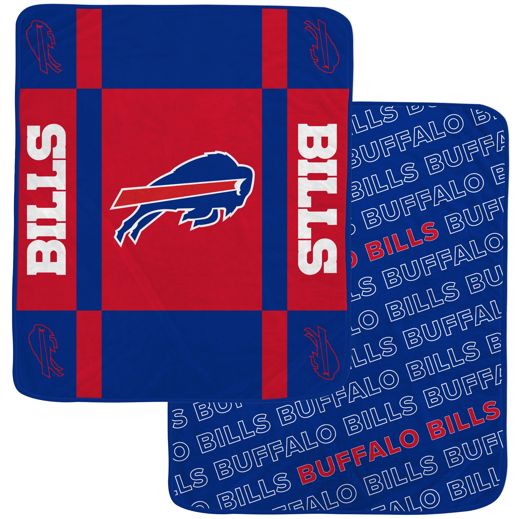 Pegasus Buffalo Bills 60- x 70- Reverse Block Double-Sided Ultra Cozy ...