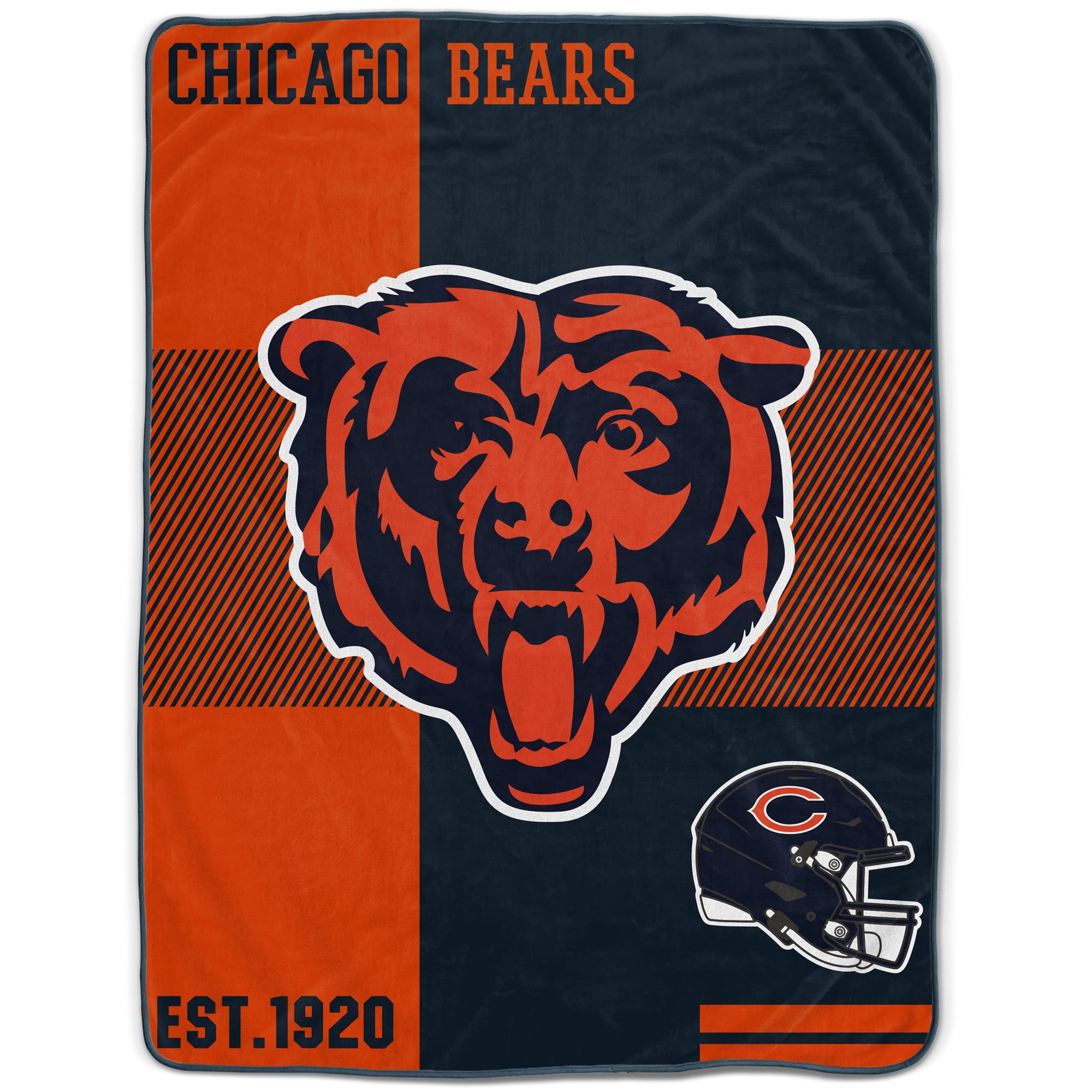 Pegasus Chicago Bears 60" x 80" Logo Divide Royal Plush Blanket ...