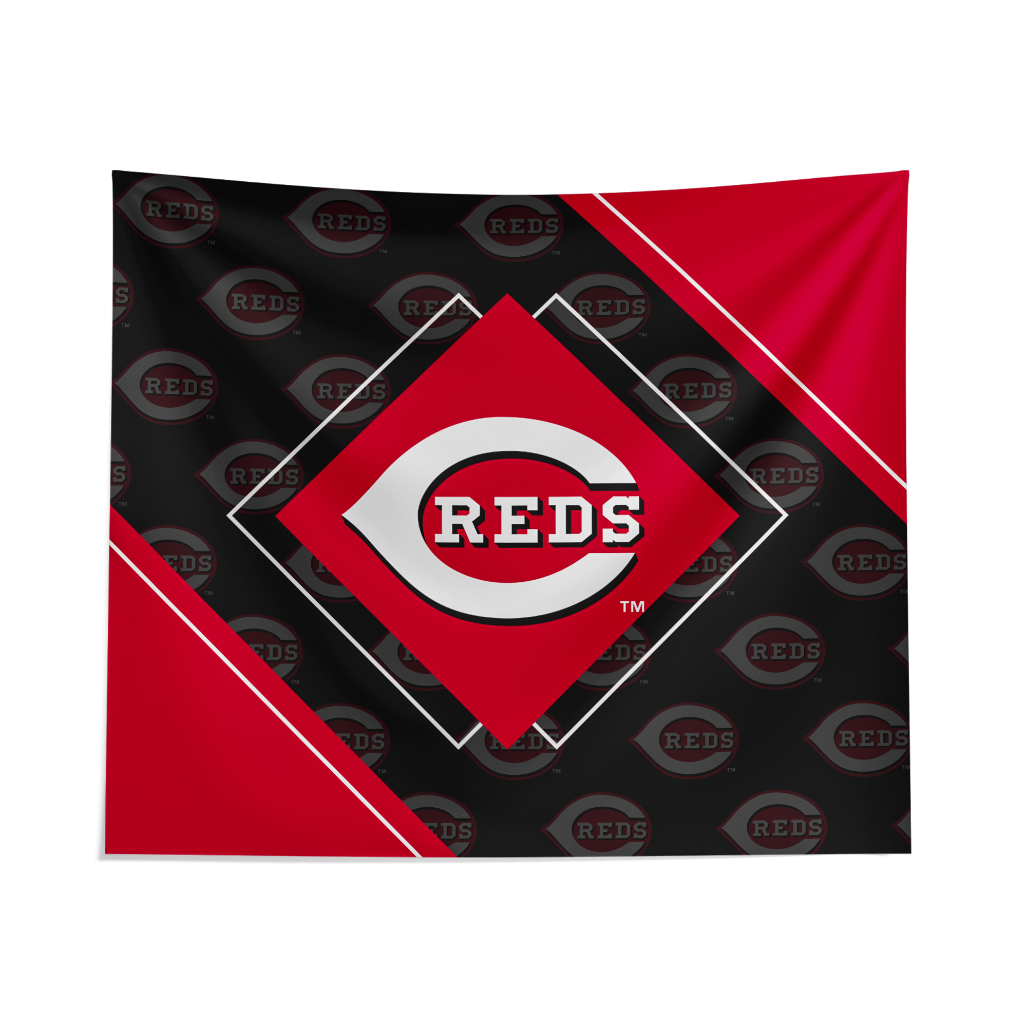 Pegasus Cincinnati Reds 51" x 60" Diamond Boxed Wall Tapestry - Walmart.com