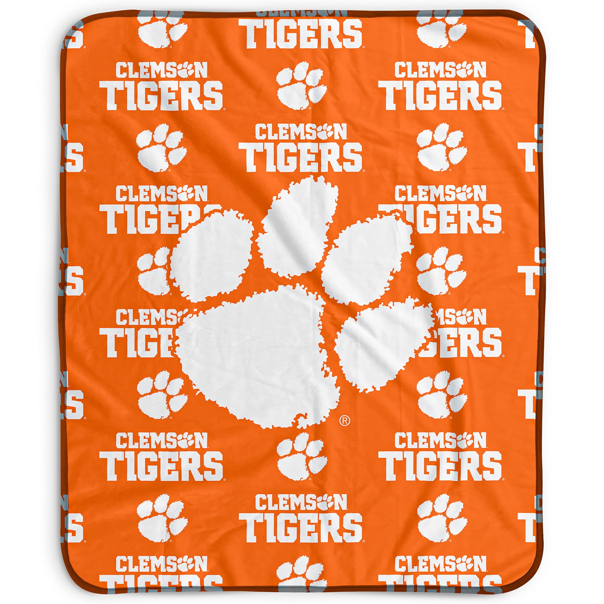 Pegasus Clemson Tigers 50" x 60" Repeat Wordmark Fleece Blanket ...