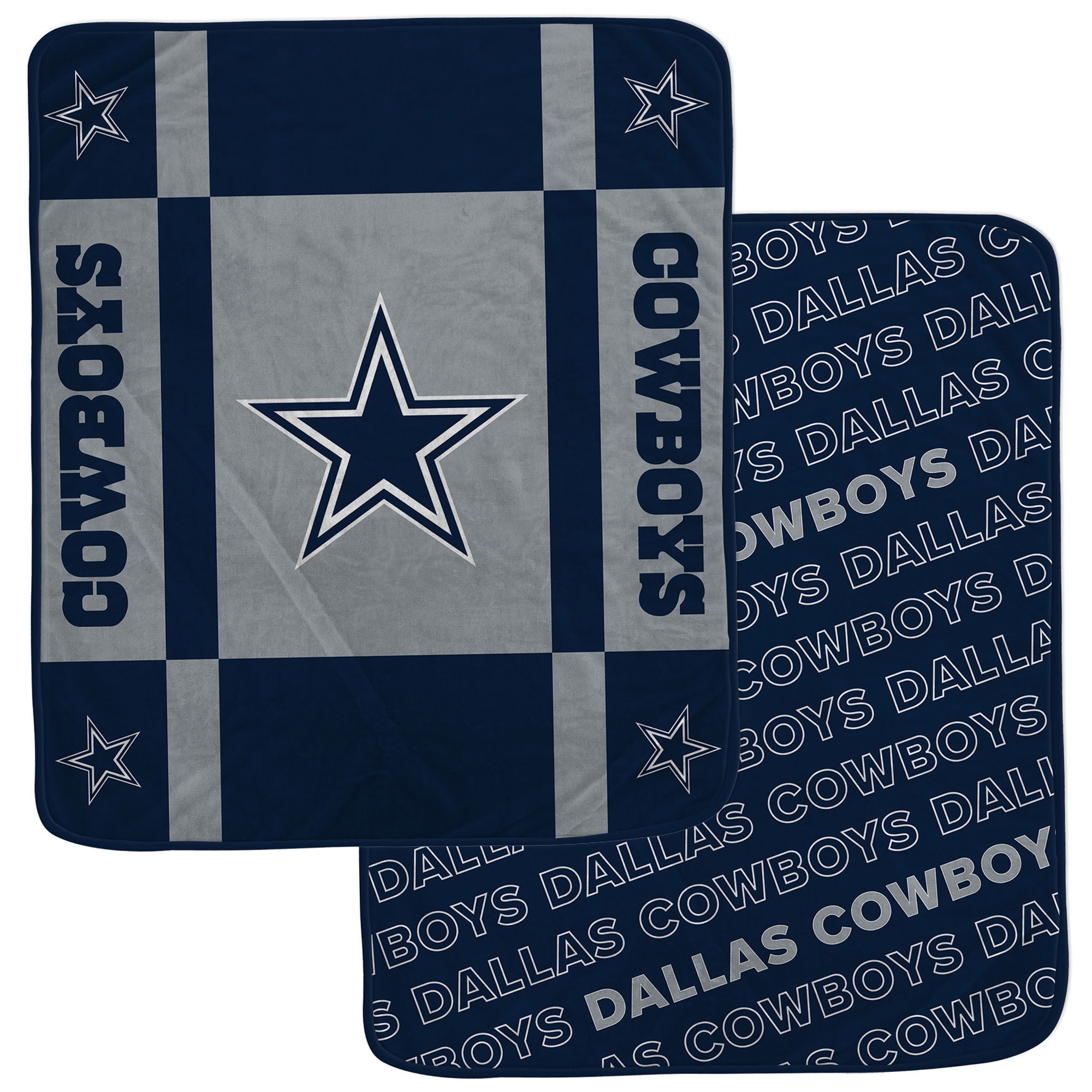 Pegasus Dallas Cowboys 60- x 70- Reverse Block Double-Sided Ultra Cozy ...