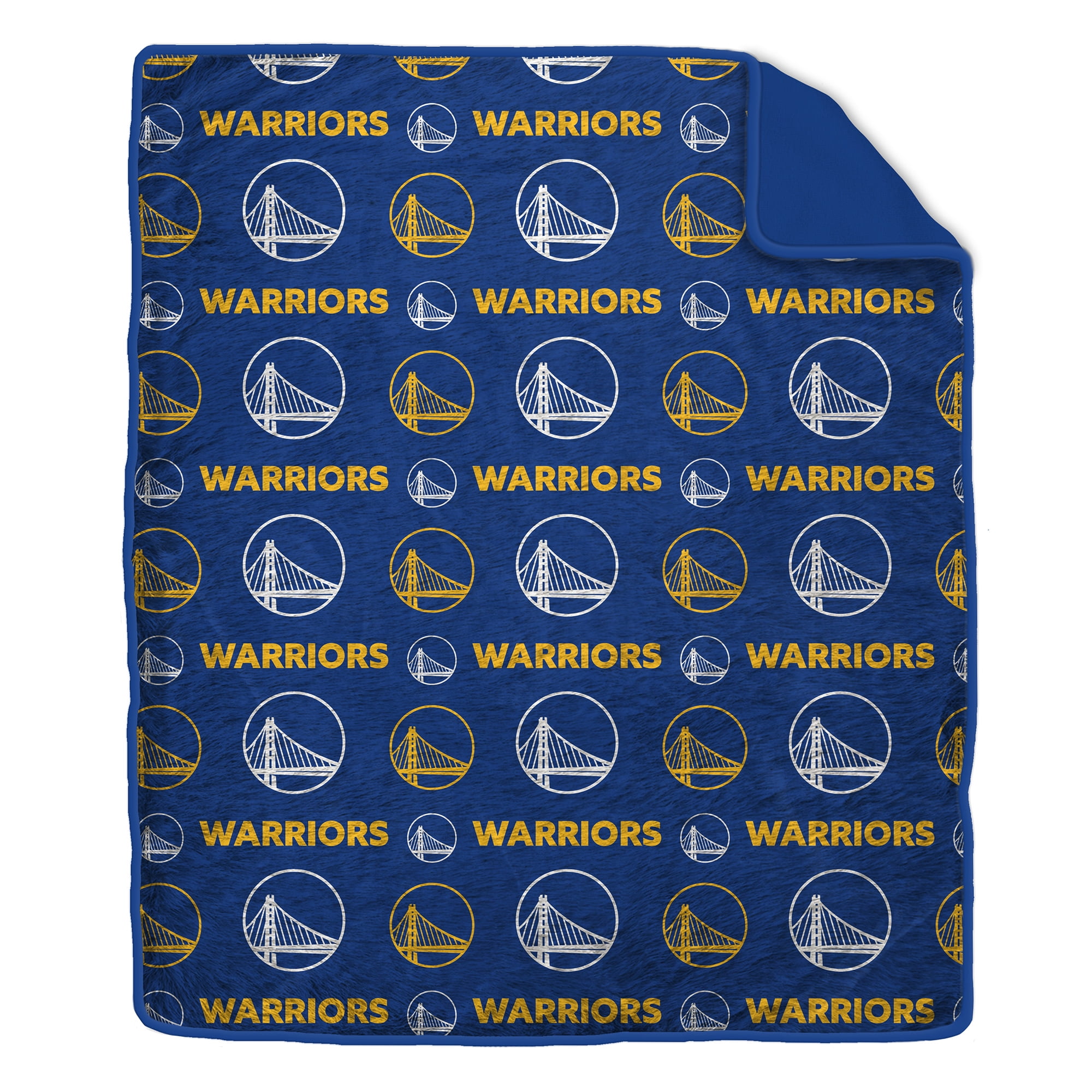 Pegasus Golden State Warriors Tonal Wordmark 60" x 70" Faux Fur Blanket ...