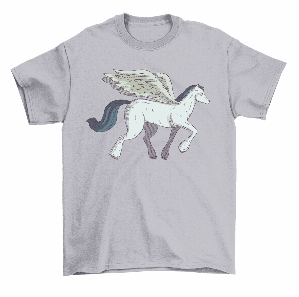 Pegasus Greek Mythical Flying Horse T-Shirt Men Women Unisex - Walmart.com
