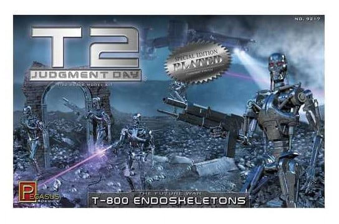 Pegasus Hobbies T2 Judgement Day -T-800 Endoskeletons Chrome Special Edition (1/32 Scale) New ...