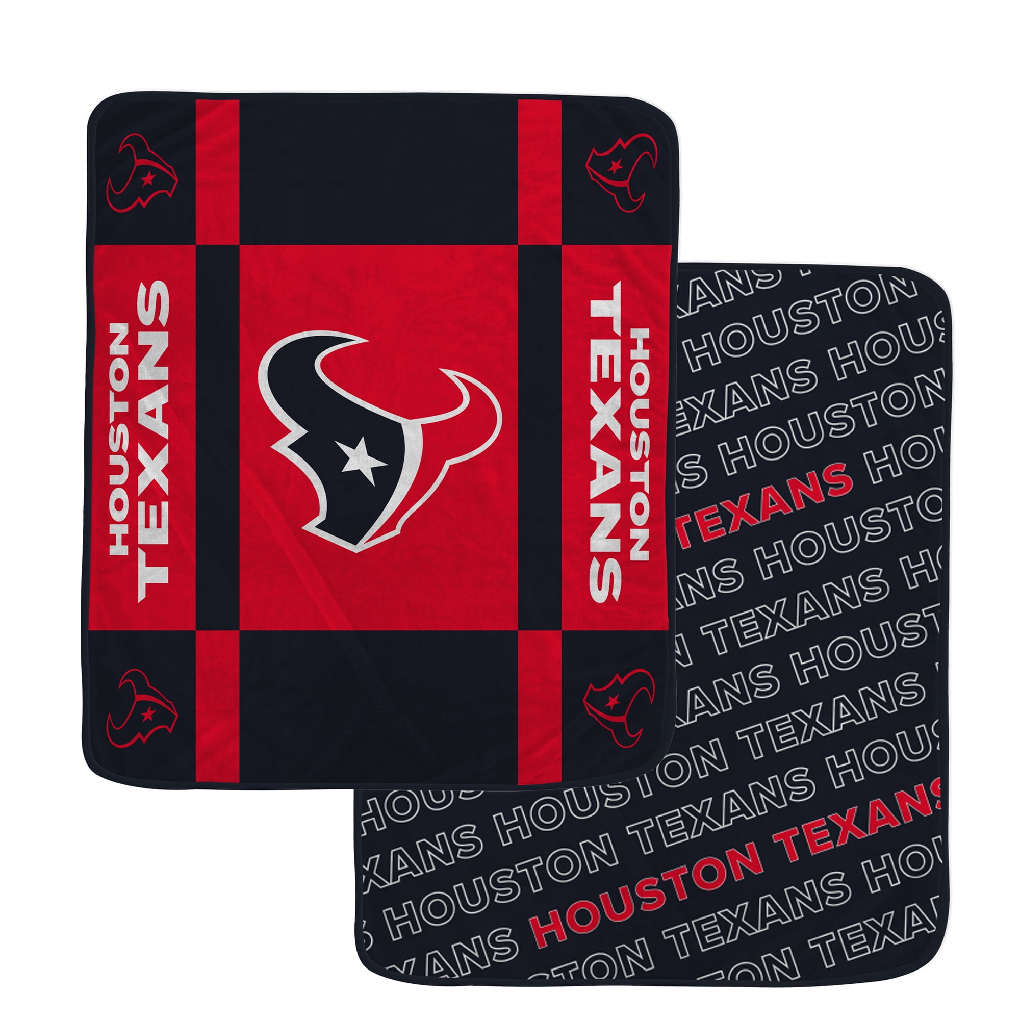 Pegasus Houston Texans 60- x 70- Reverse Block Wordmark Double-Sided ...