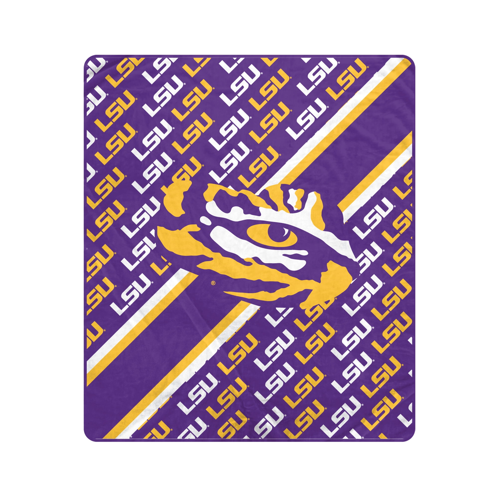 Pegasus LSU Tigers 60" x 70" Diagonal Lined Wordmark Ultra Soft Blanket ...