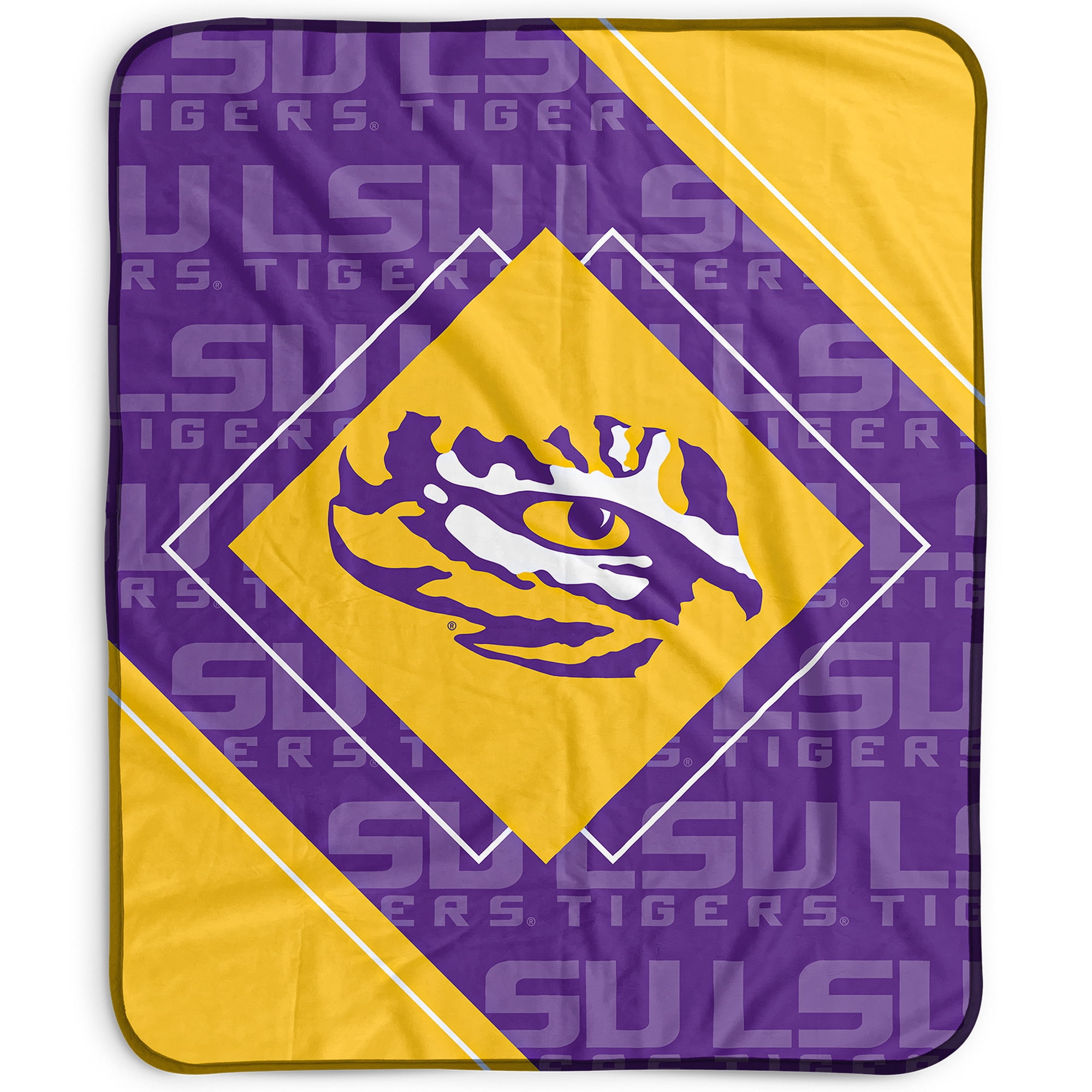 Pegasus LSU Tigers 50" x 60" Diamond Logo Fleece Blanket - Walmart.com