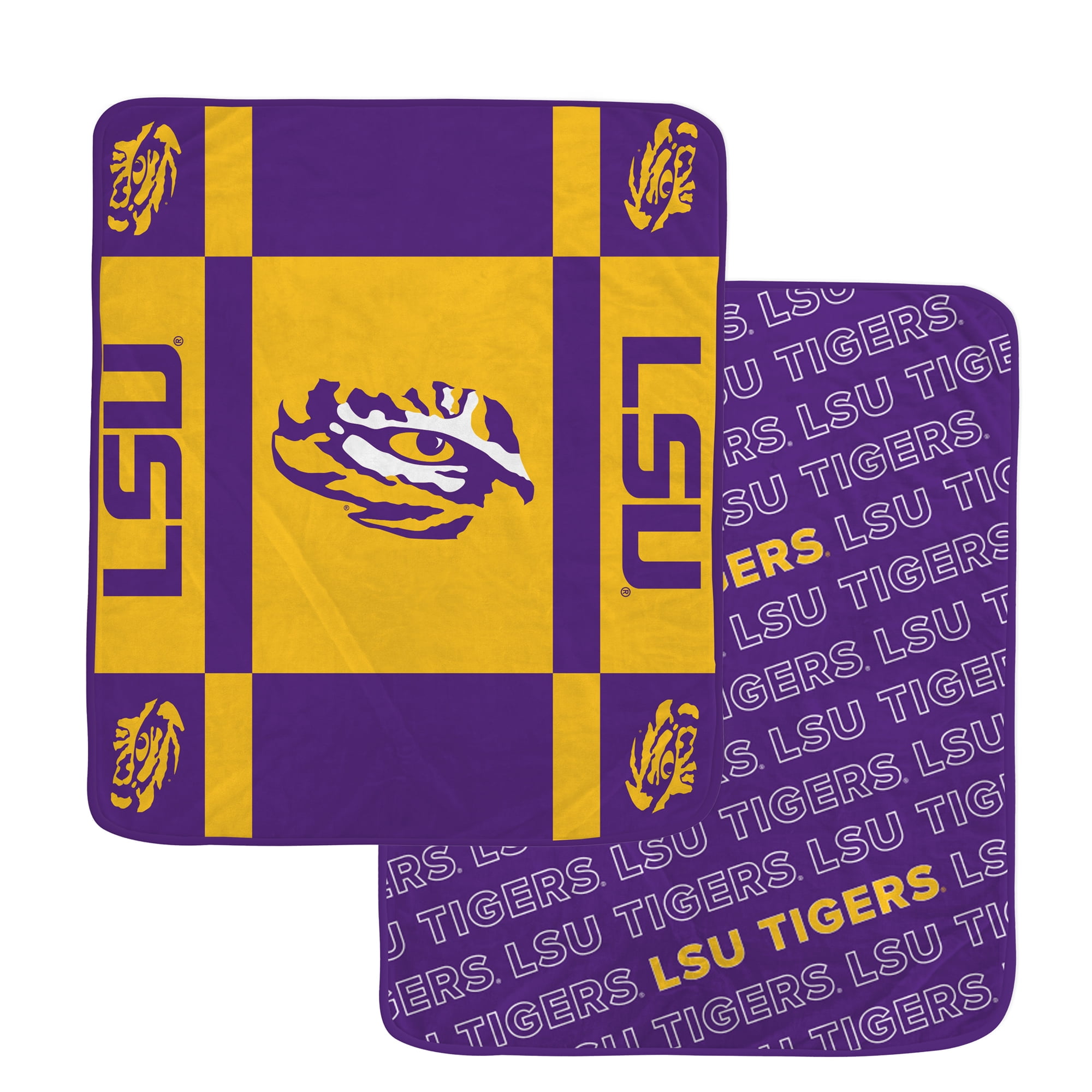 Pegasus LSU Tigers 60- x 70- Reverse Block Wordmark Double-Sided ...