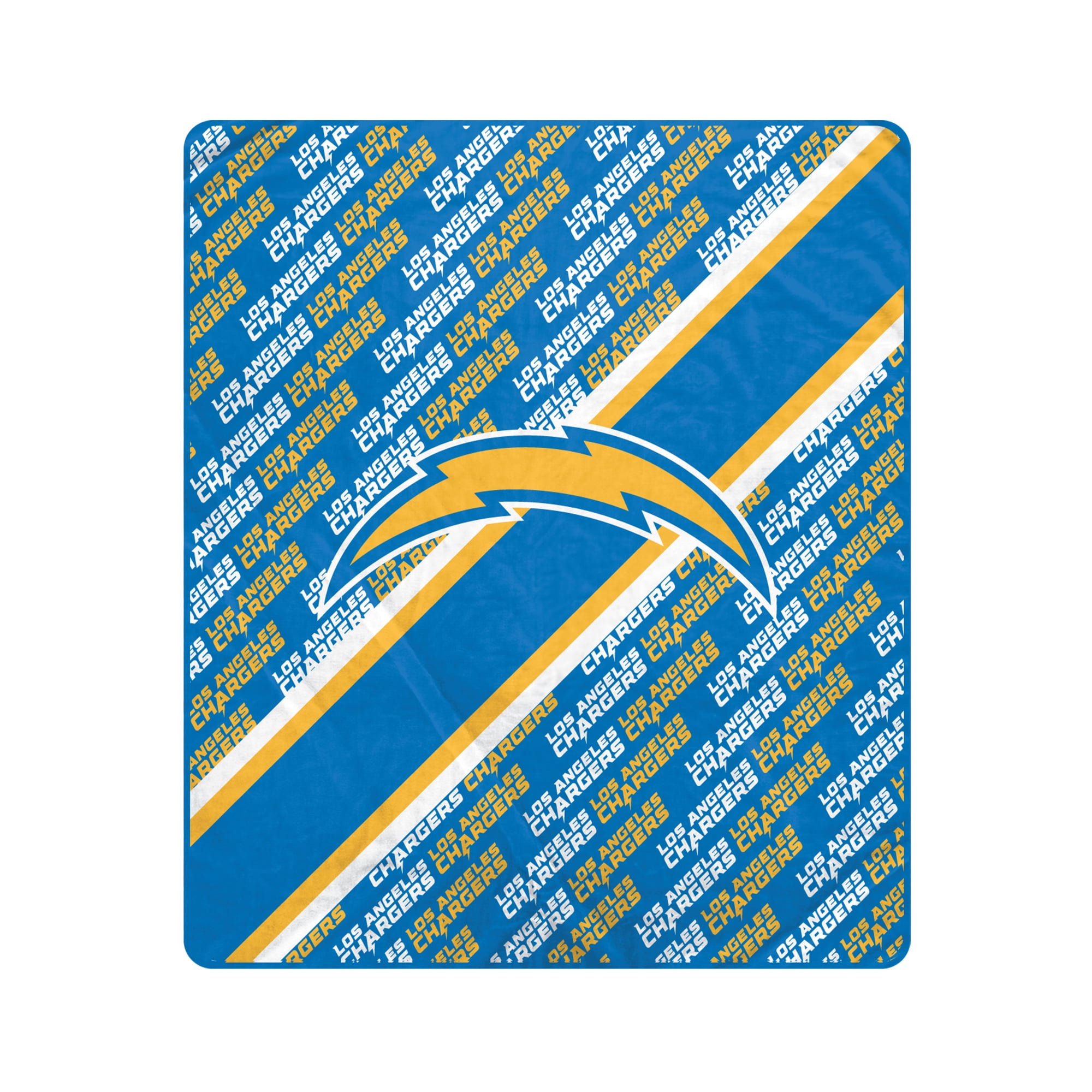 Pegasus Los Angeles Chargers 60" x 70" Diagonal Lined Wordmark Ultra ...
