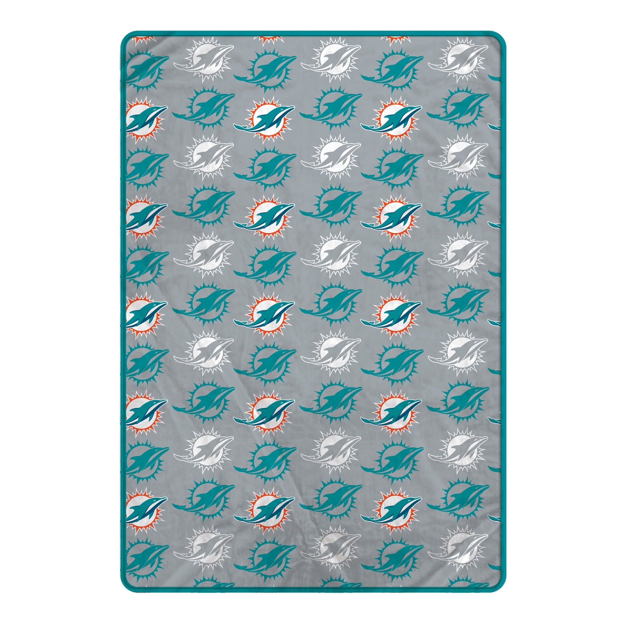 Pegasus Miami Dolphins 66" x 95" Oversized Logo Roll Ultra Cozy Blanket ...