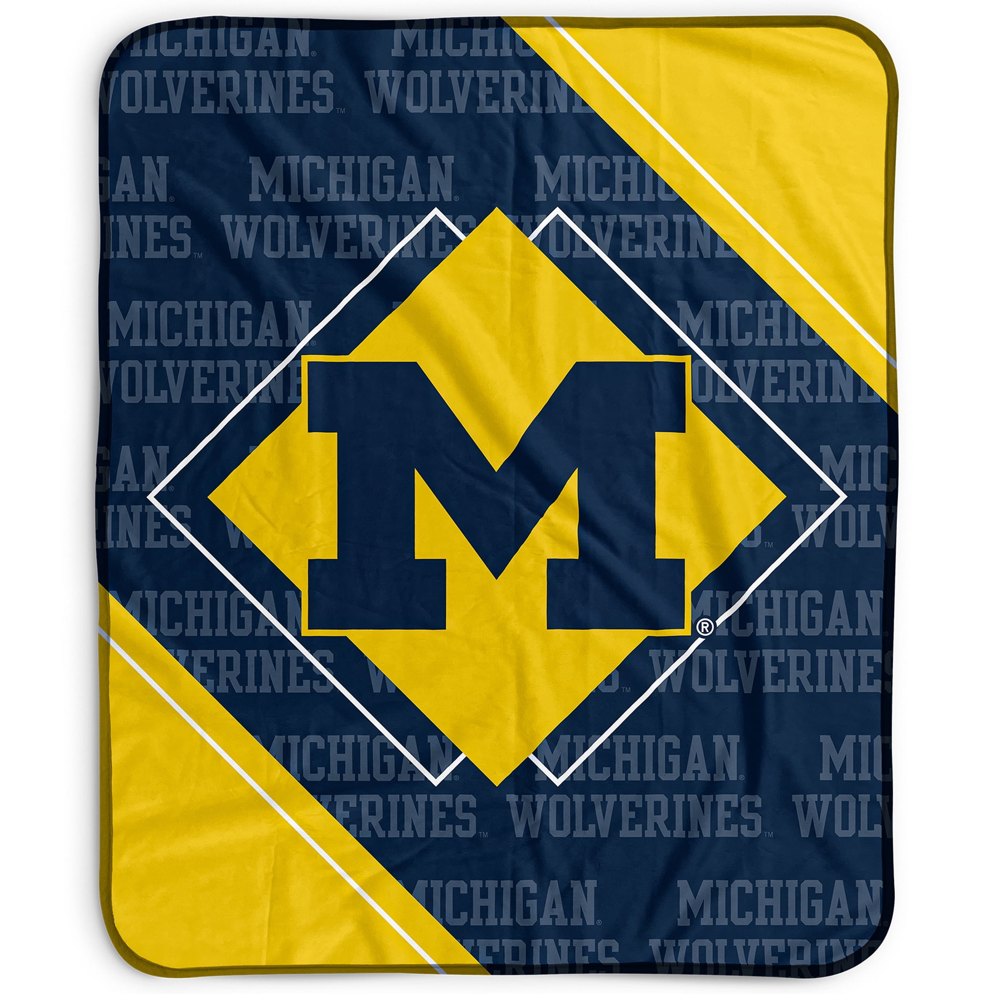 Pegasus Michigan Wolverines 50" x 60" Diamond Logo Fleece Blanket ...