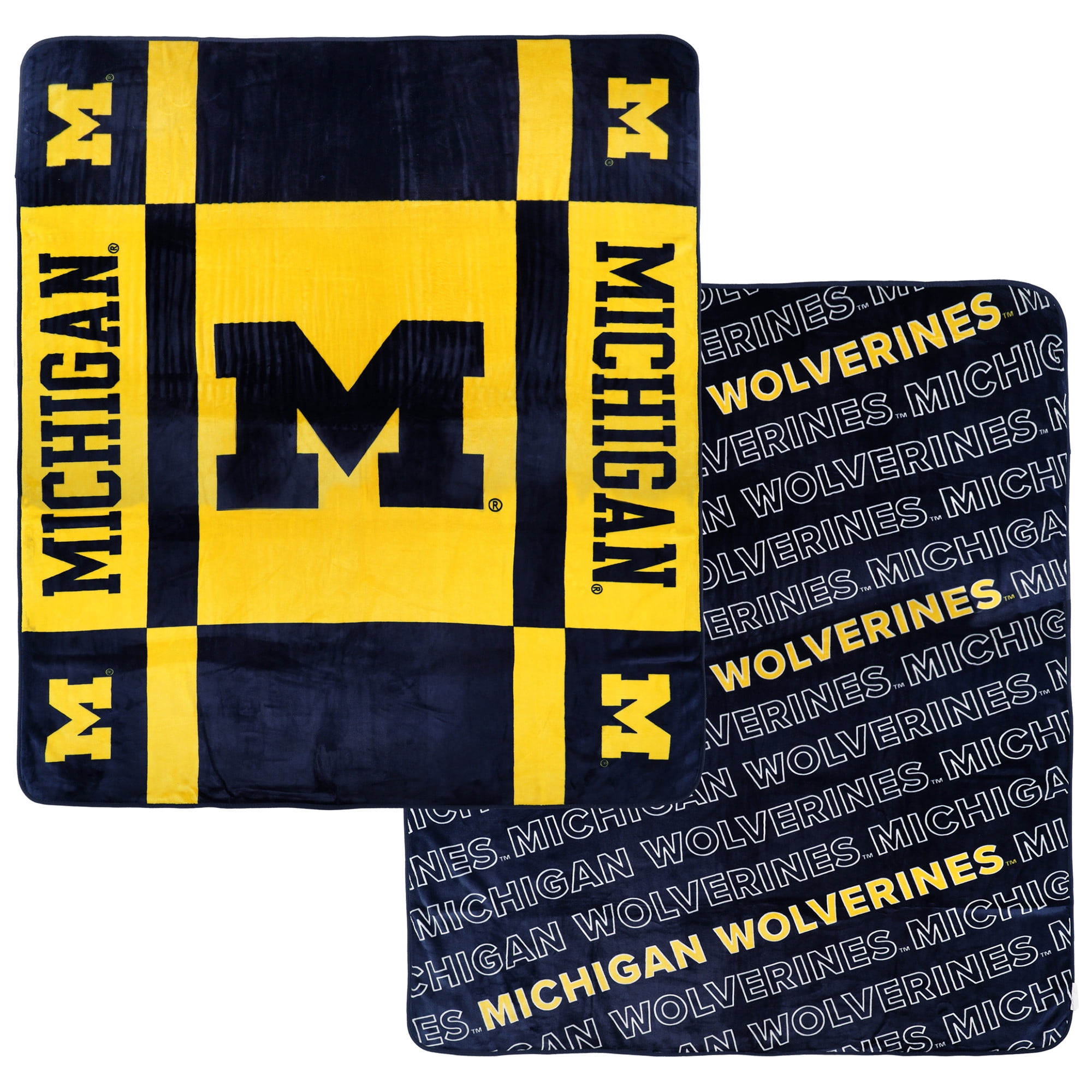 Pegasus Michigan Wolverines 60- x 70- Reverse Block Double-Sided Ultra ...