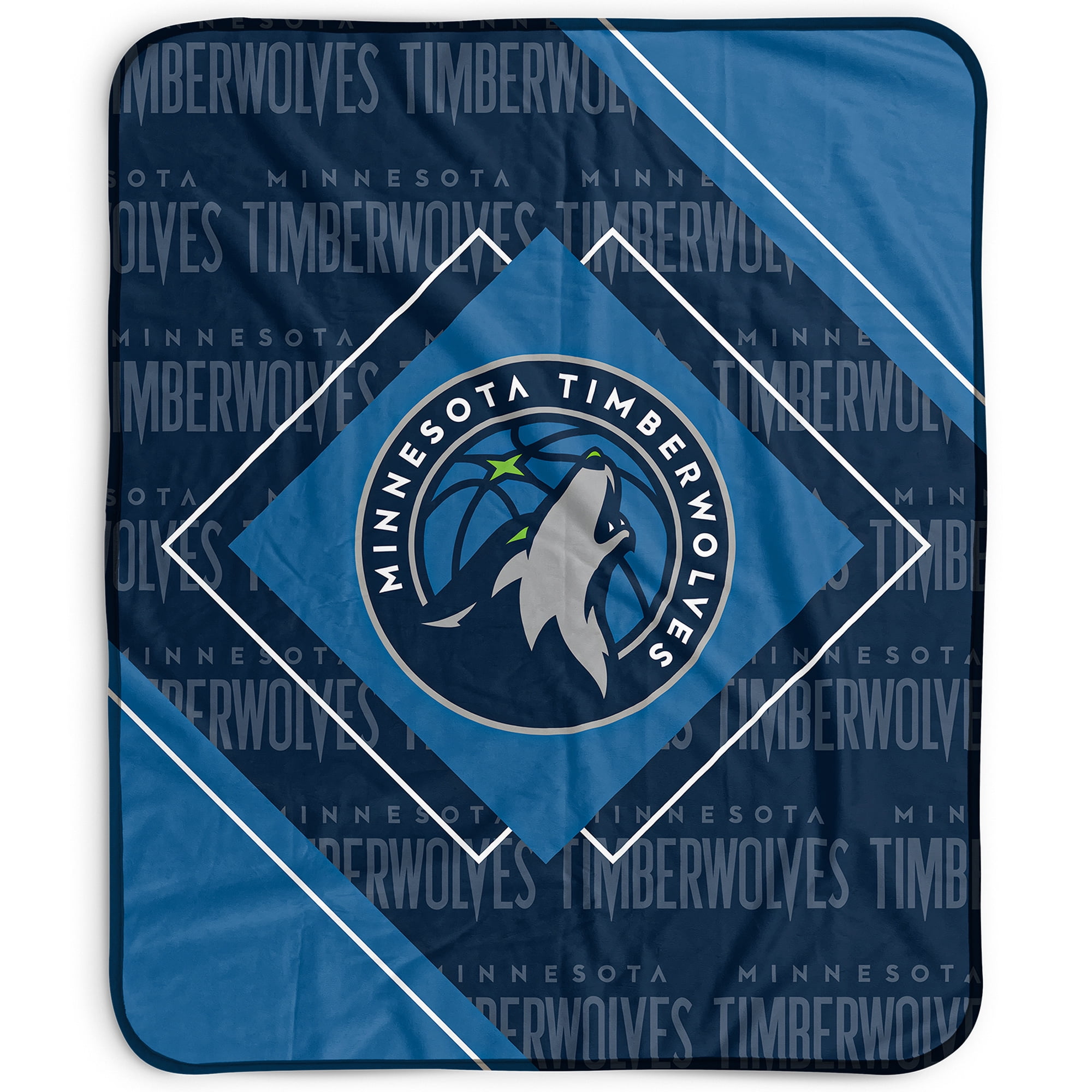 Pegasus Minnesota Timberwolves 50" x 60" Diamond Logo Fleece Blanket ...