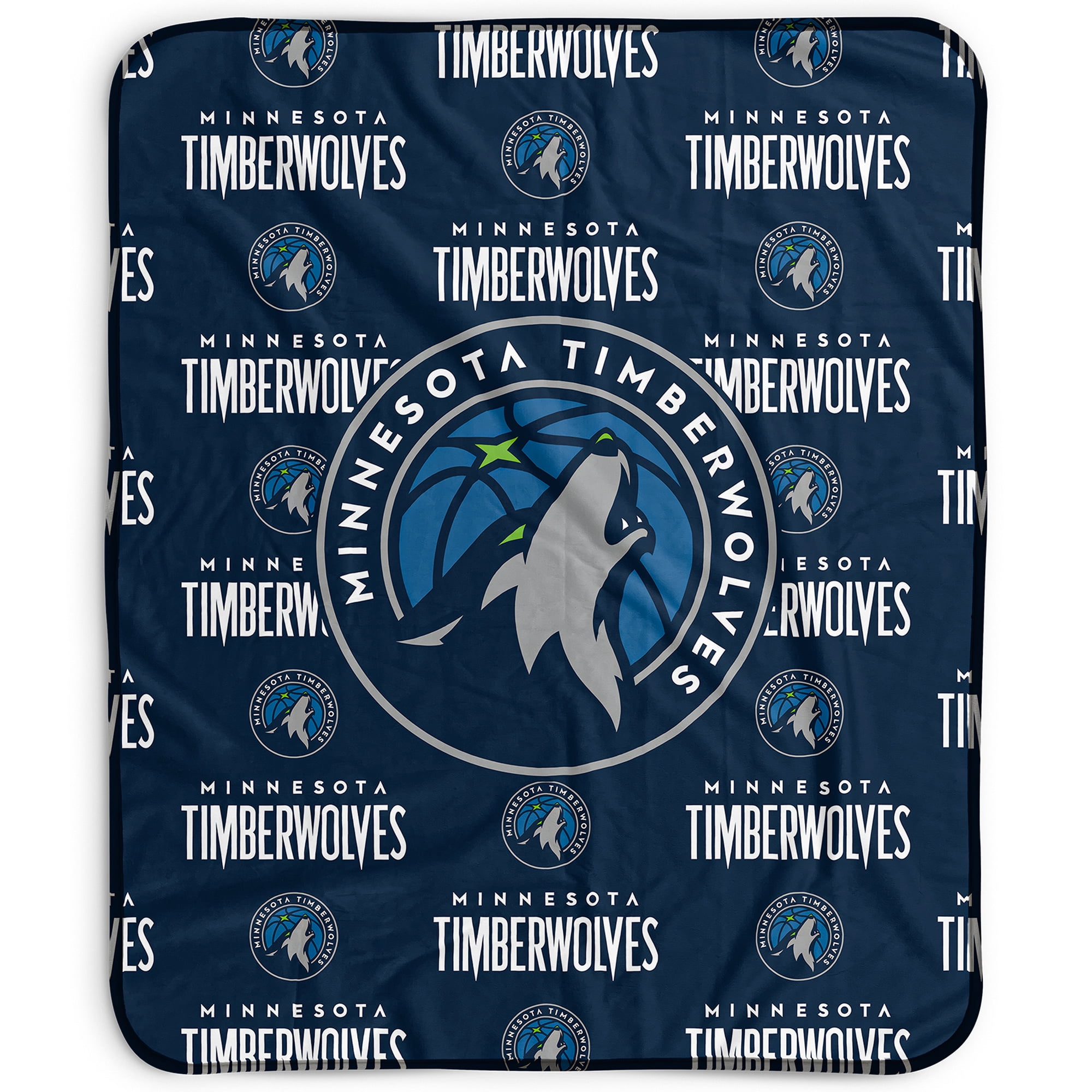 Pegasus Minnesota Timberwolves 50" x 60" Repeat Wordmark Fleece Blanket ...