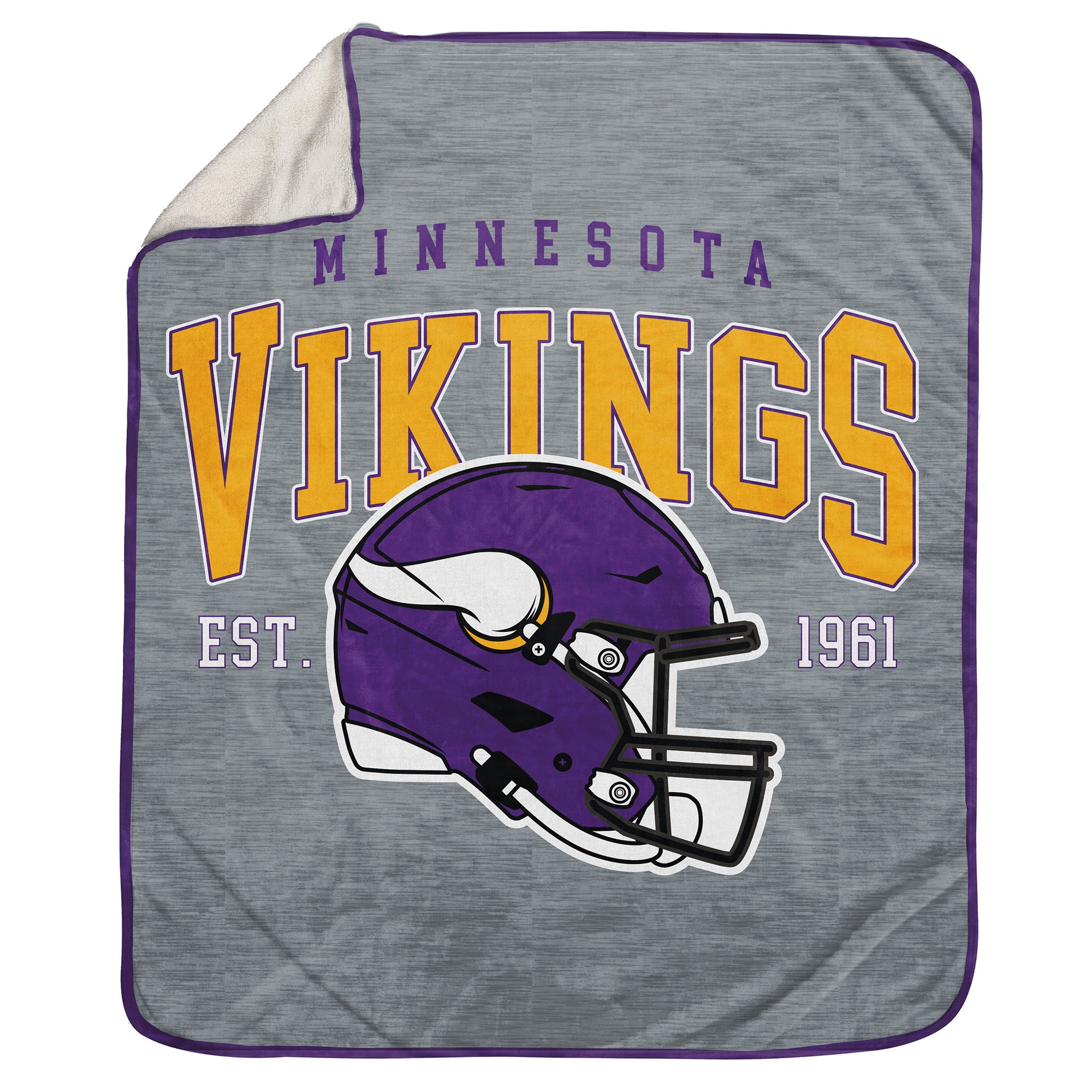 Pegasus Minnesota Vikings 50" x 60" Arch Block Ultra Cozy Sweatshirt Blanket - Walmart.com