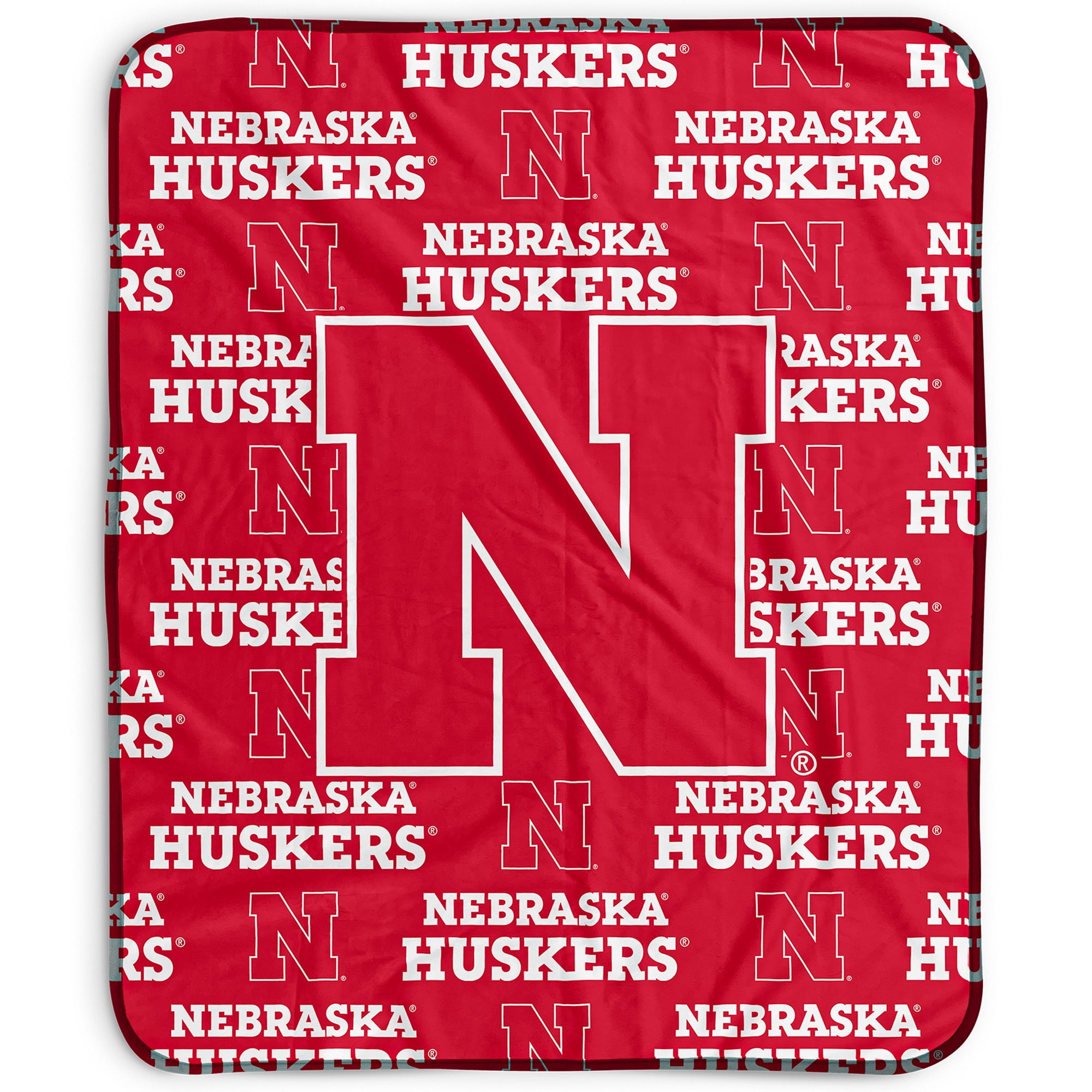 Pegasus Nebraska Huskers 50" x 60" Repeat Wordmark Fleece Blanket ...