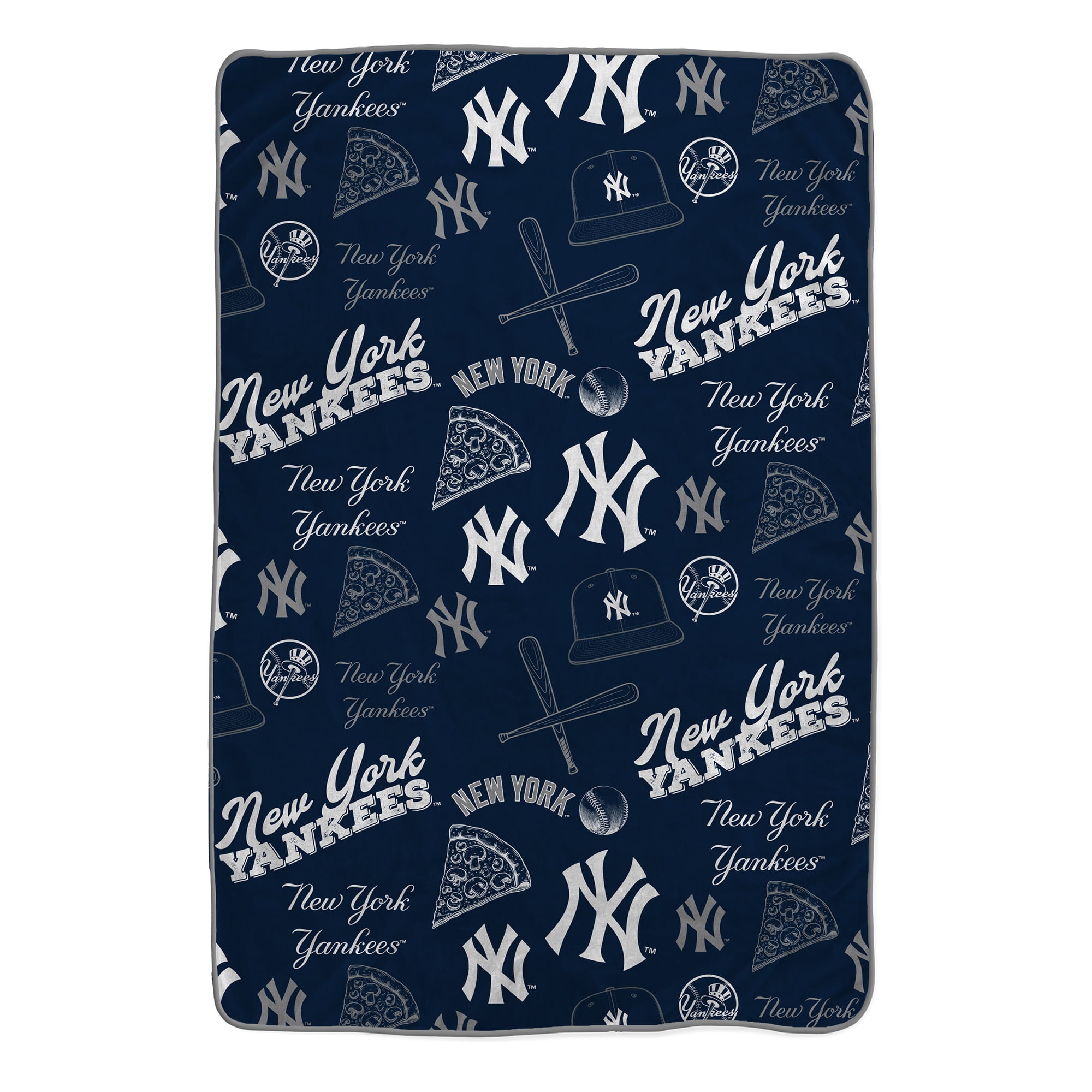 Pegasus New York Yankees 60" x 90" City Script Ultra Cozy Blanket ...