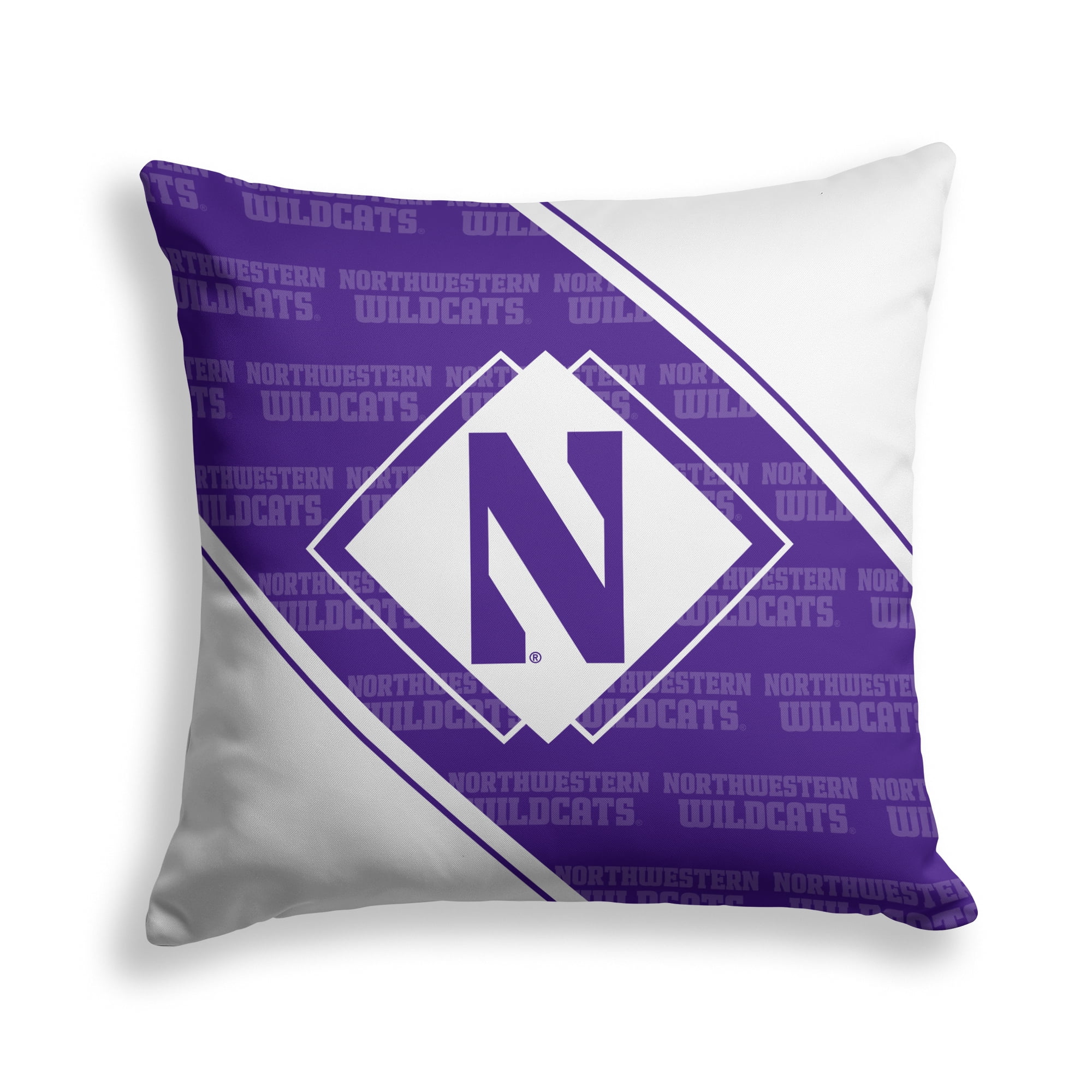 Pegasus Northwestern Wildcats 18" x 18" Diamond Boxed Decor Pillow ...
