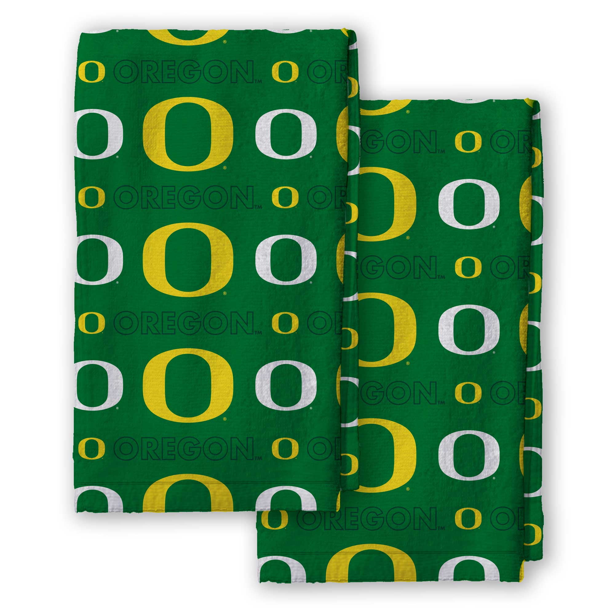 Pegasus Oregon Ducks 2-Pack Repeat Logo Dish Towel Set - Walmart.com