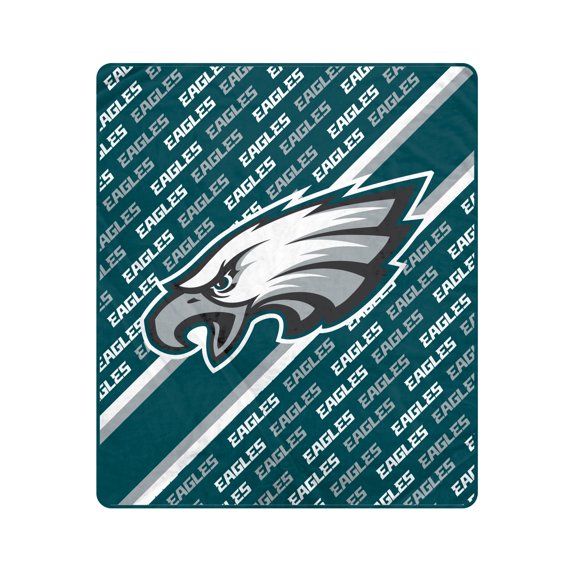 Pegasus Philadelphia Eagles 60" x 70" Diagonal Lined Wordmark Ultra ...