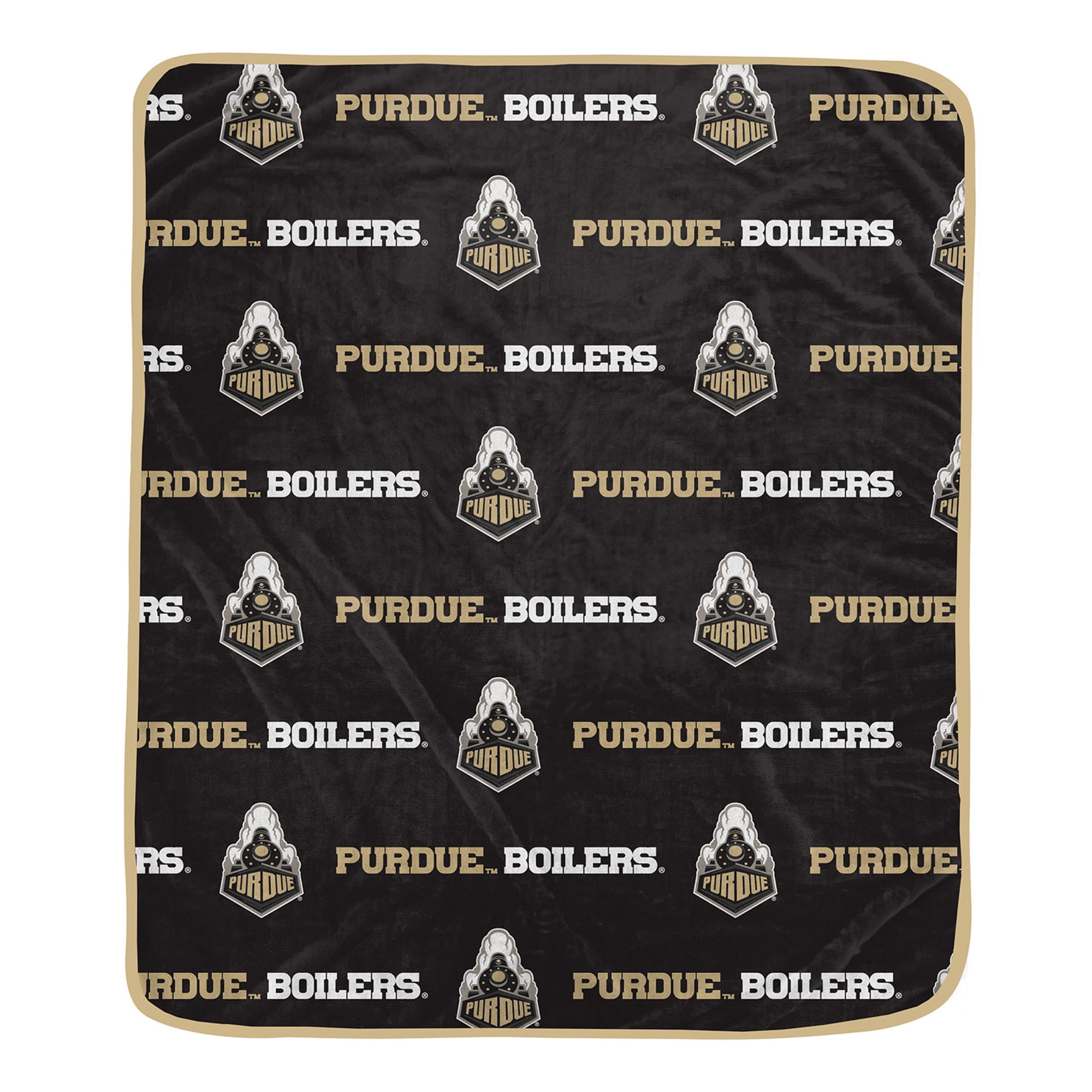 Pegasus Purdue Boilermakers 60" x 72" Repeat Logo Wordmark Ultra Soft ...