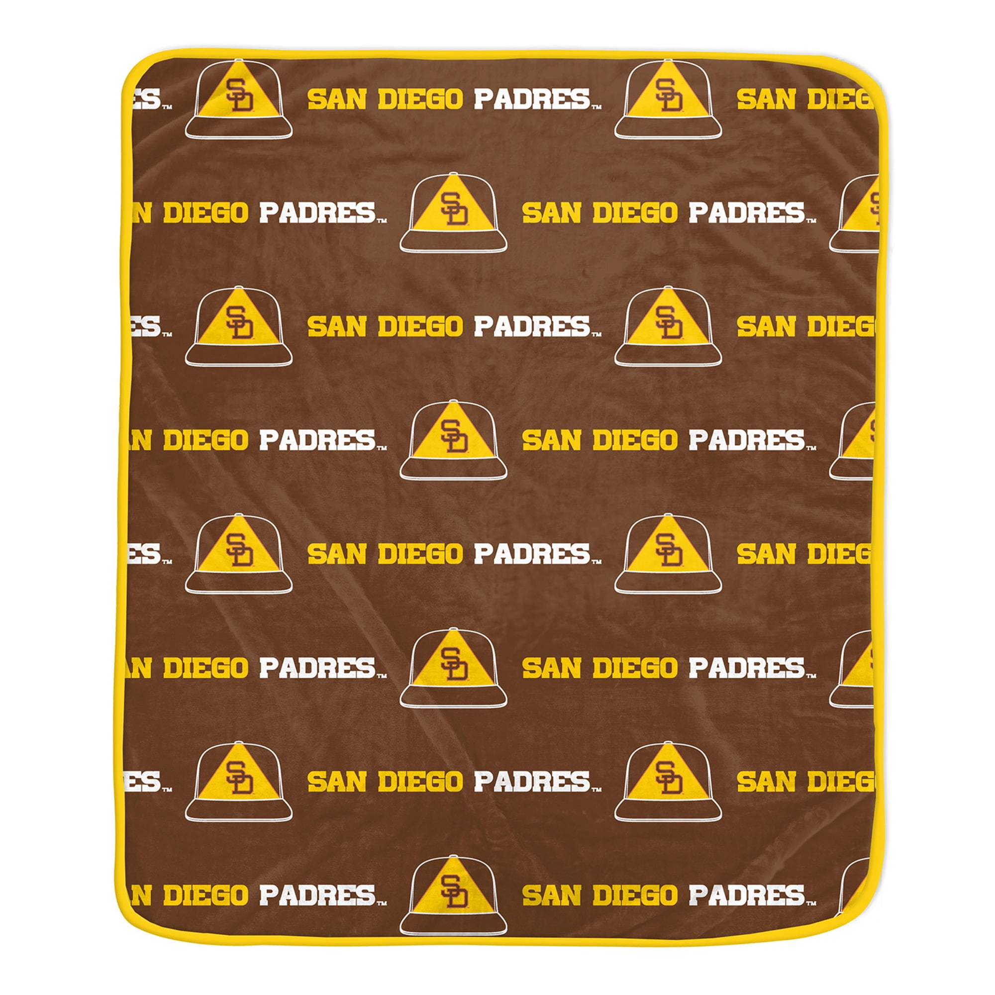 Pegasus San Diego Padres 60" x 72" Repeat Logo Wordmark Ultra Soft ...