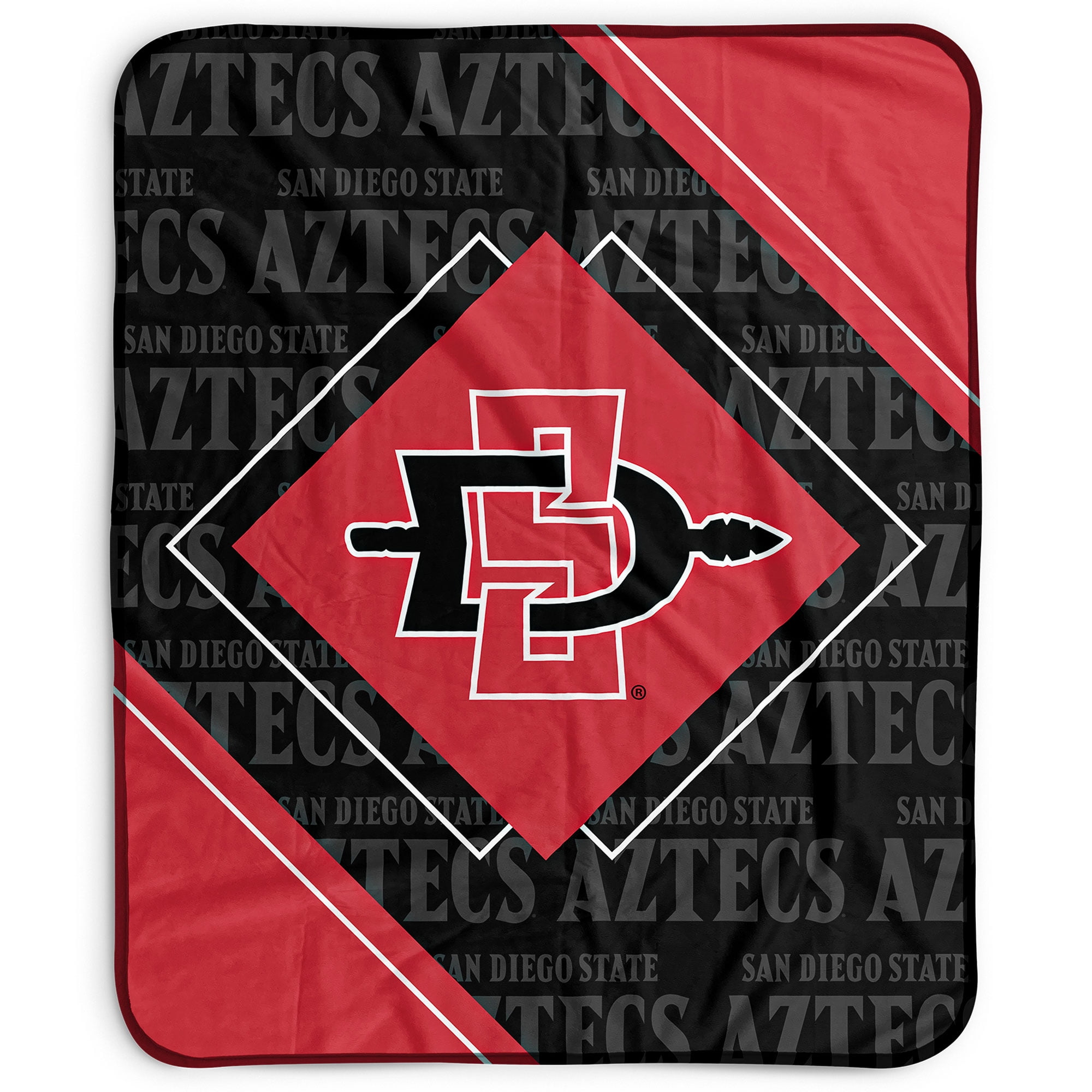 Pegasus San Diego State Aztecs 50" x 60" Diamond Logo Fleece Blanket ...