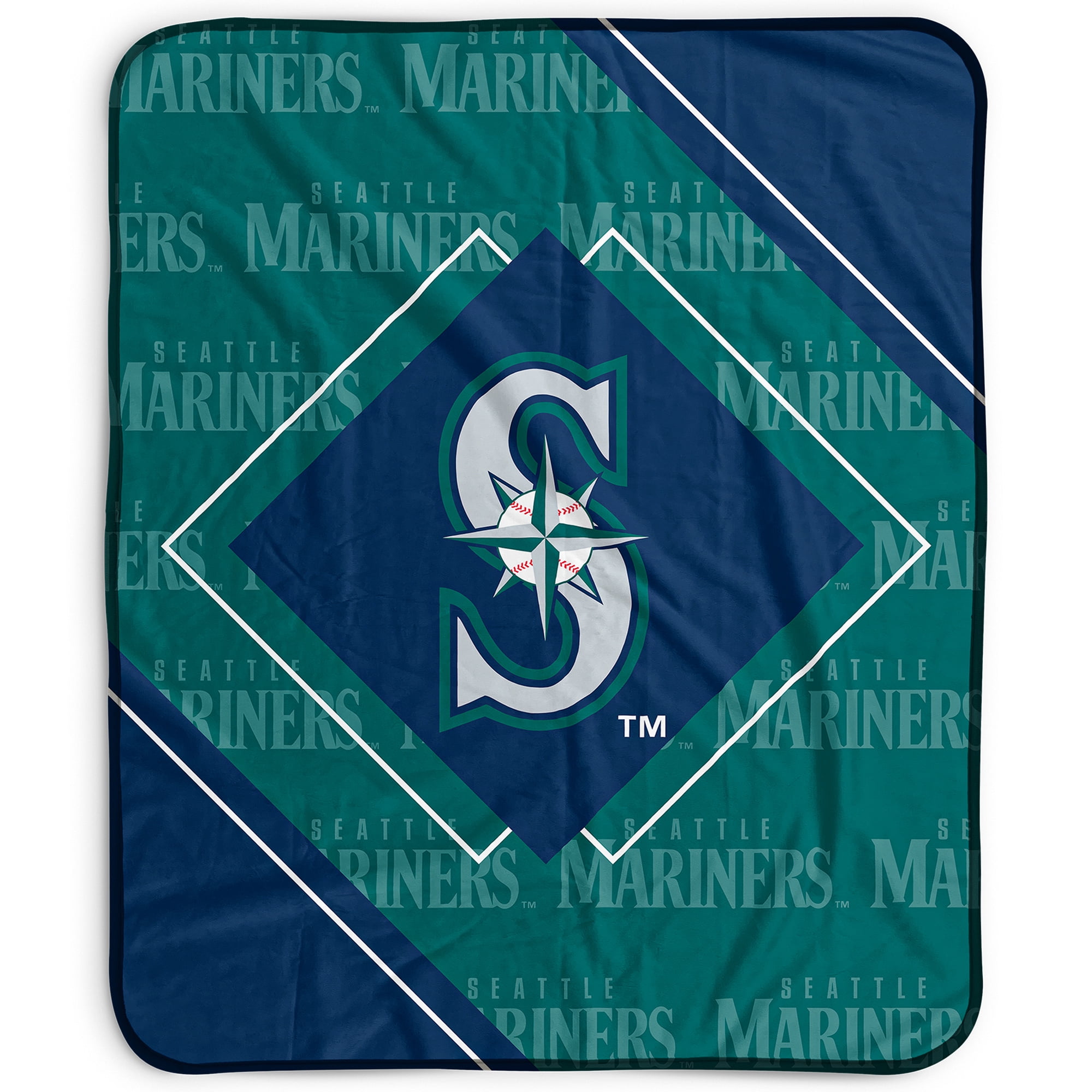 Pegasus Seattle Mariners 50" x 60" Diamond Logo Fleece Blanket ...