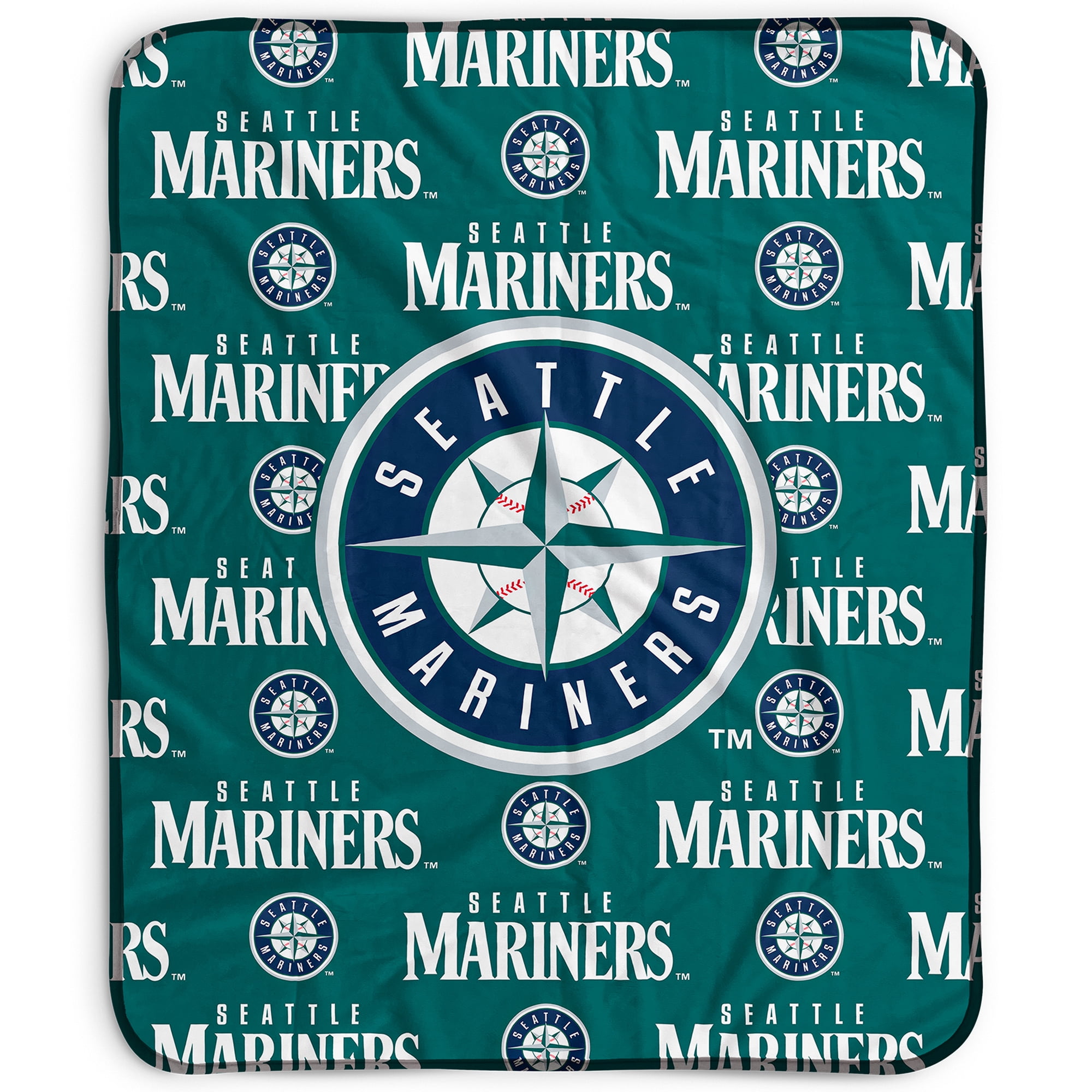 Pegasus Seattle Mariners 50" x 60" Repeat Wordmark Fleece Blanket ...