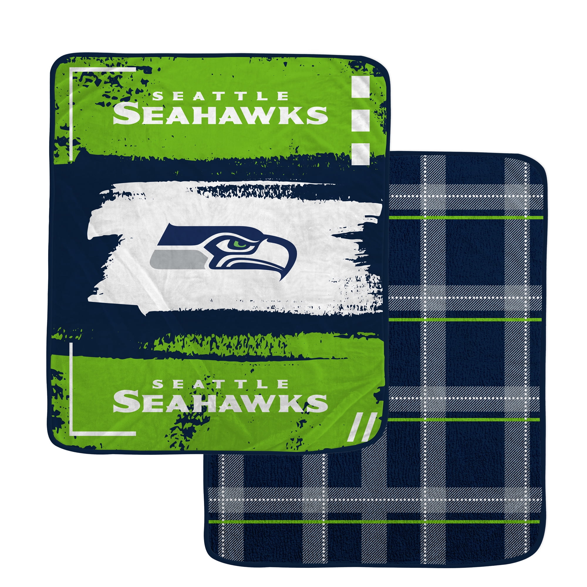 Pegasus Seattle Seahawks 60- x 70- Distressed Plaid Blanket - Walmart.com