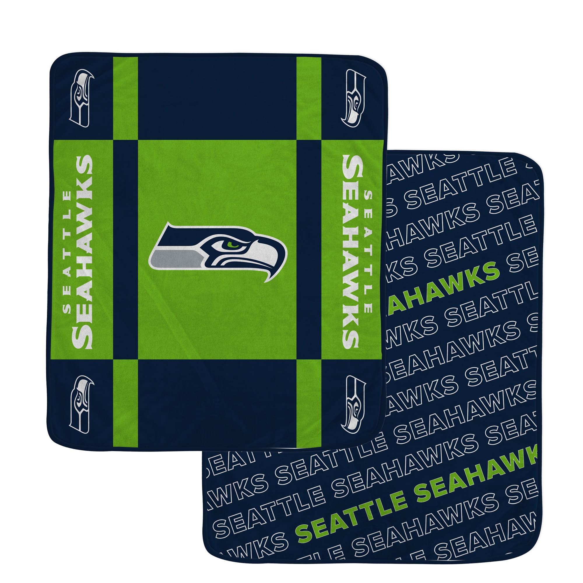 Pegasus Seattle Seahawks 60- x 70- Reverse Block Wordmark Double-Sided ...