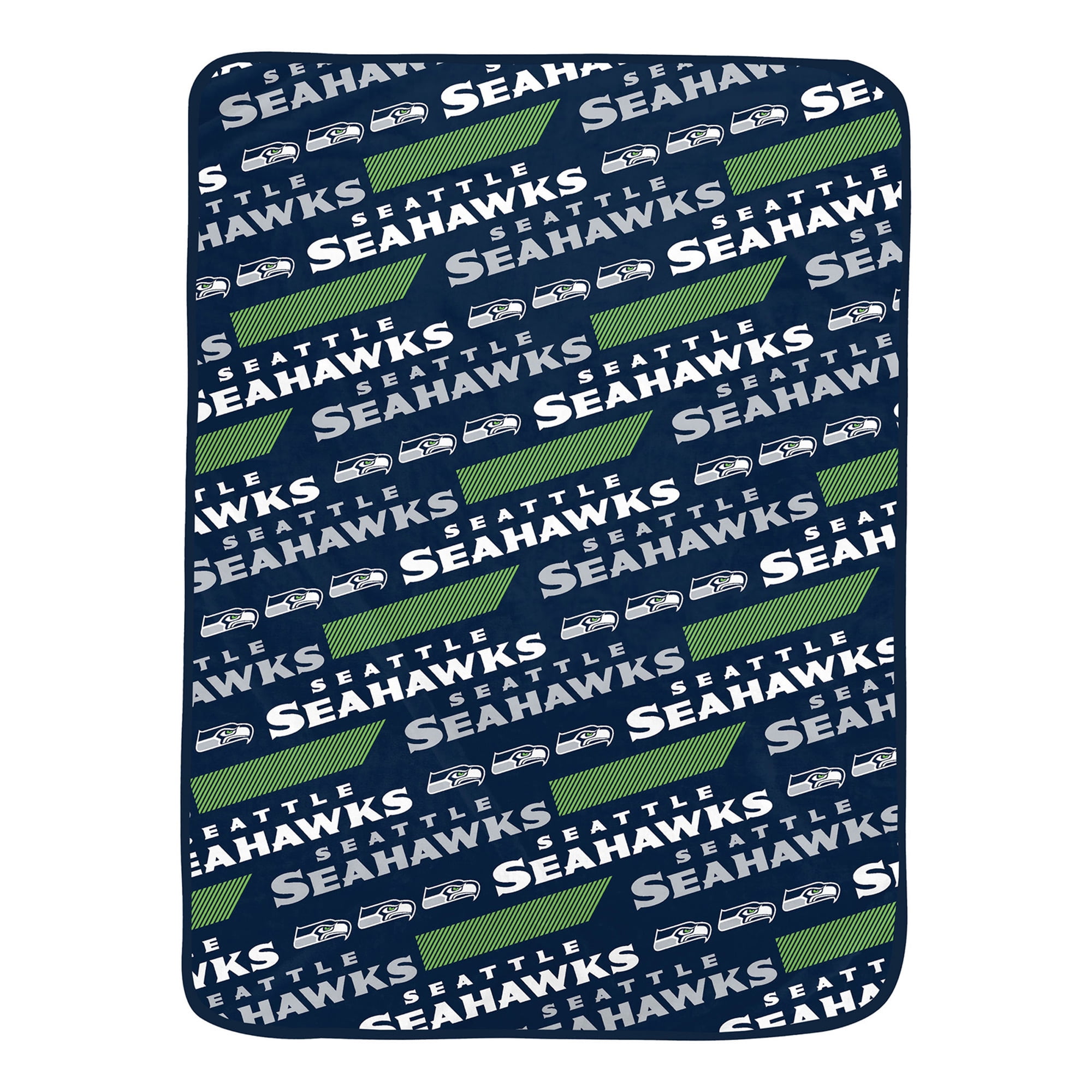 Pegasus Seattle Seahawks 60" x 72" Slanted Half-Stripe Wordmark Ultra ...