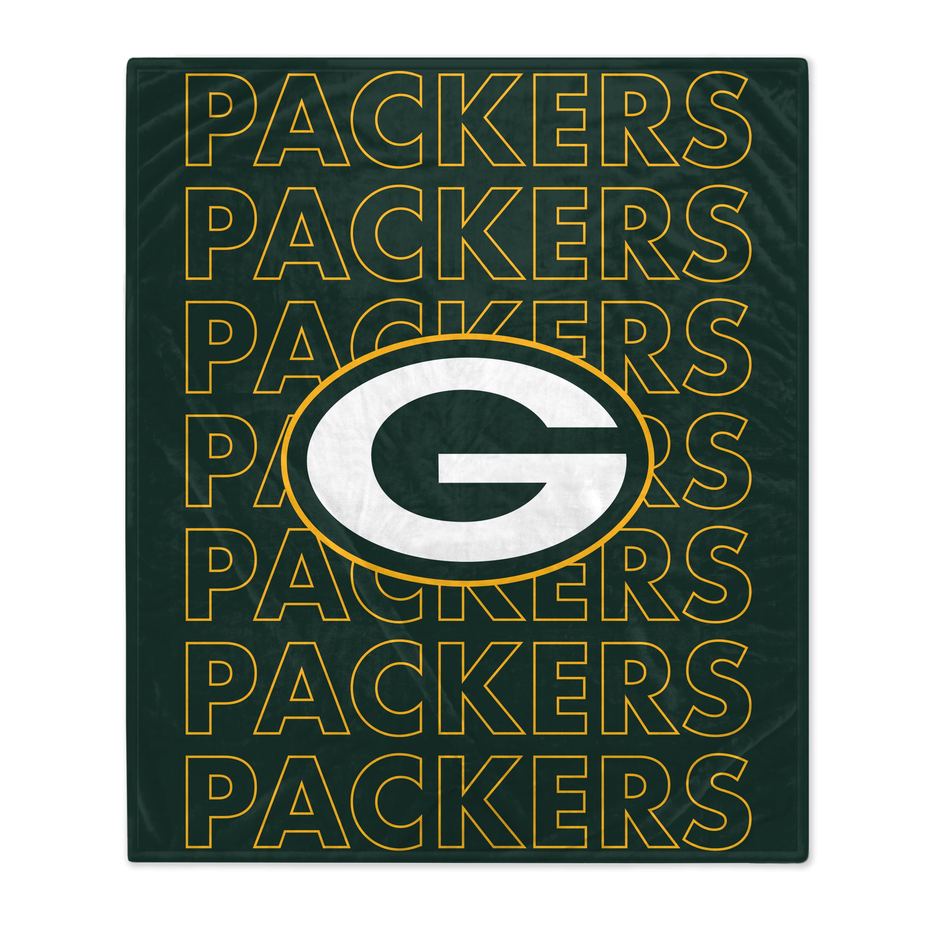 Pegasus Sports Green Bay Packers Echo Wordmark Ultra Soft Throw ...