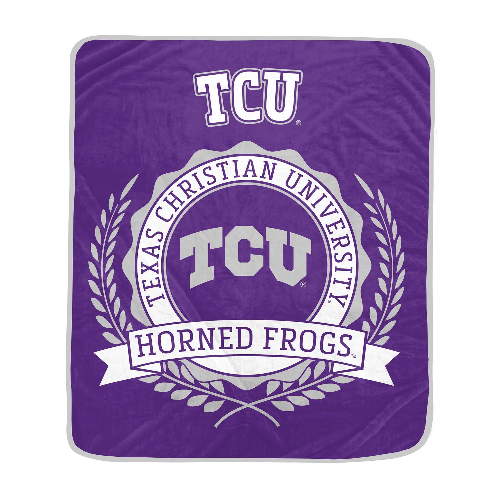 Pegasus TCU Horned Frogs 50" x 60" University Crest Ultra Soft Blanket ...
