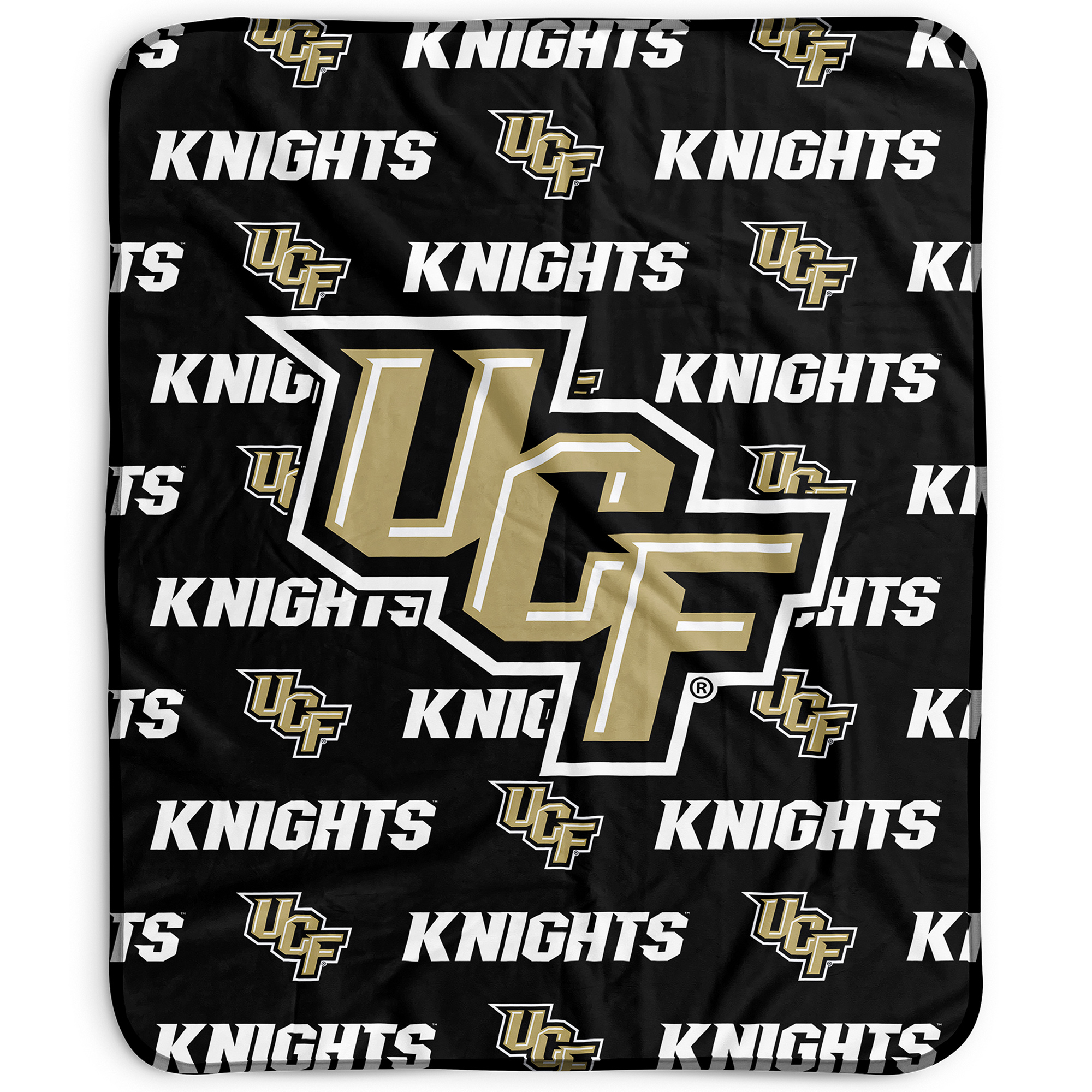 Pegasus UCF Knights 50" x 60" Repeat Wordmark Fleece Blanket - Walmart.com