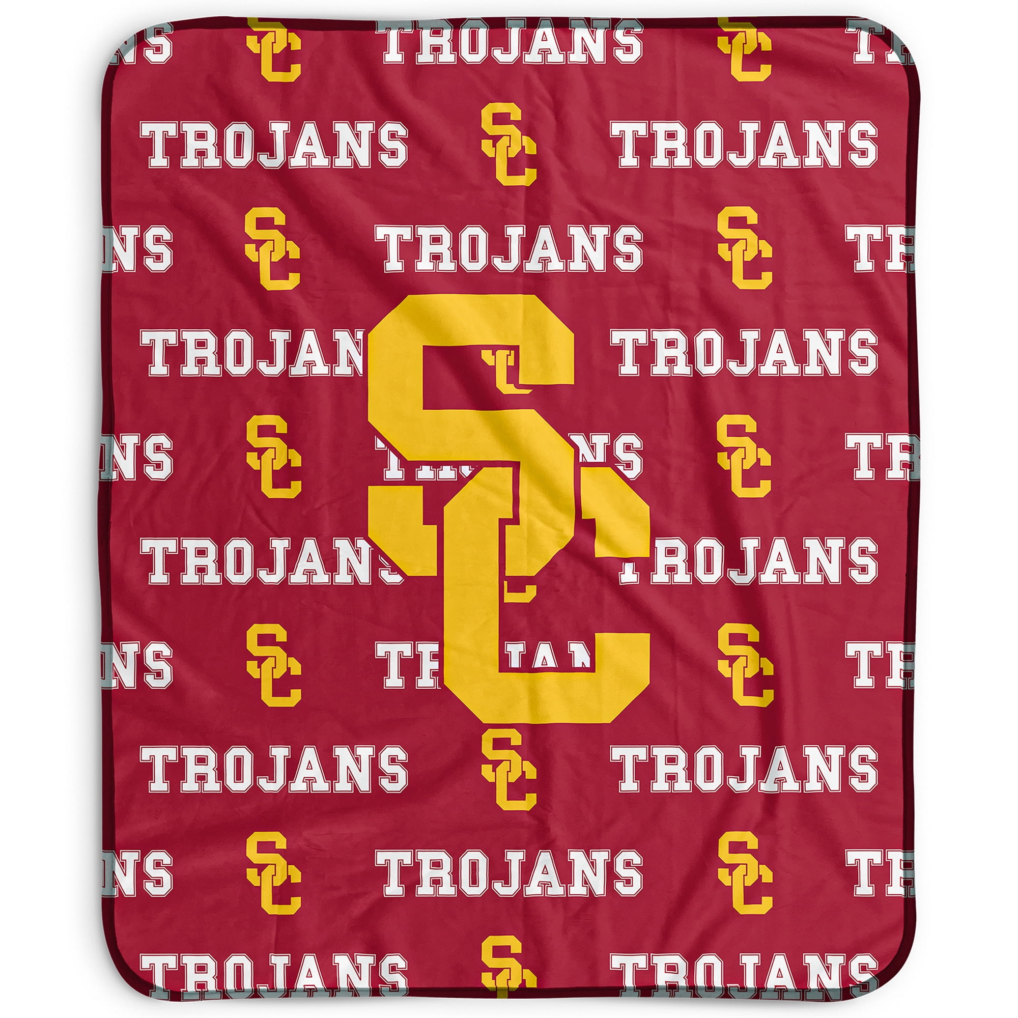 Pegasus USC Trojans 50" x 60" Repeat Wordmark Fleece Blanket - Walmart.com
