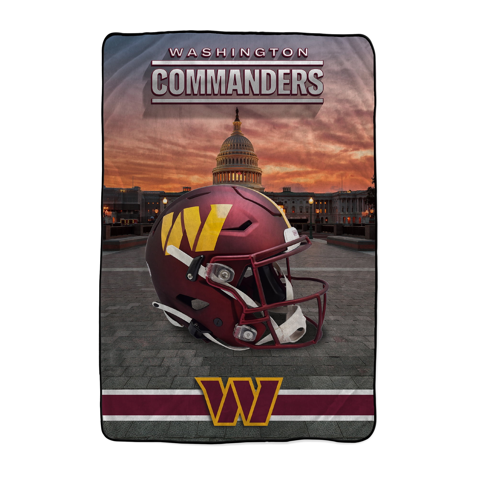 Pegasus Washington Commanders 66" x 95" Oversized Skyline Series Helmet ...
