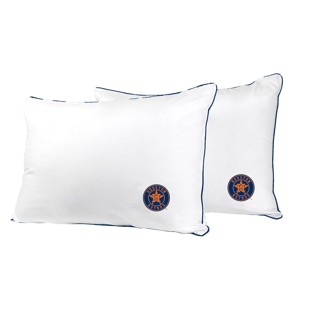 Pegasus White Houston Astros Printed Everyday Bed Pillows (2 Count ...